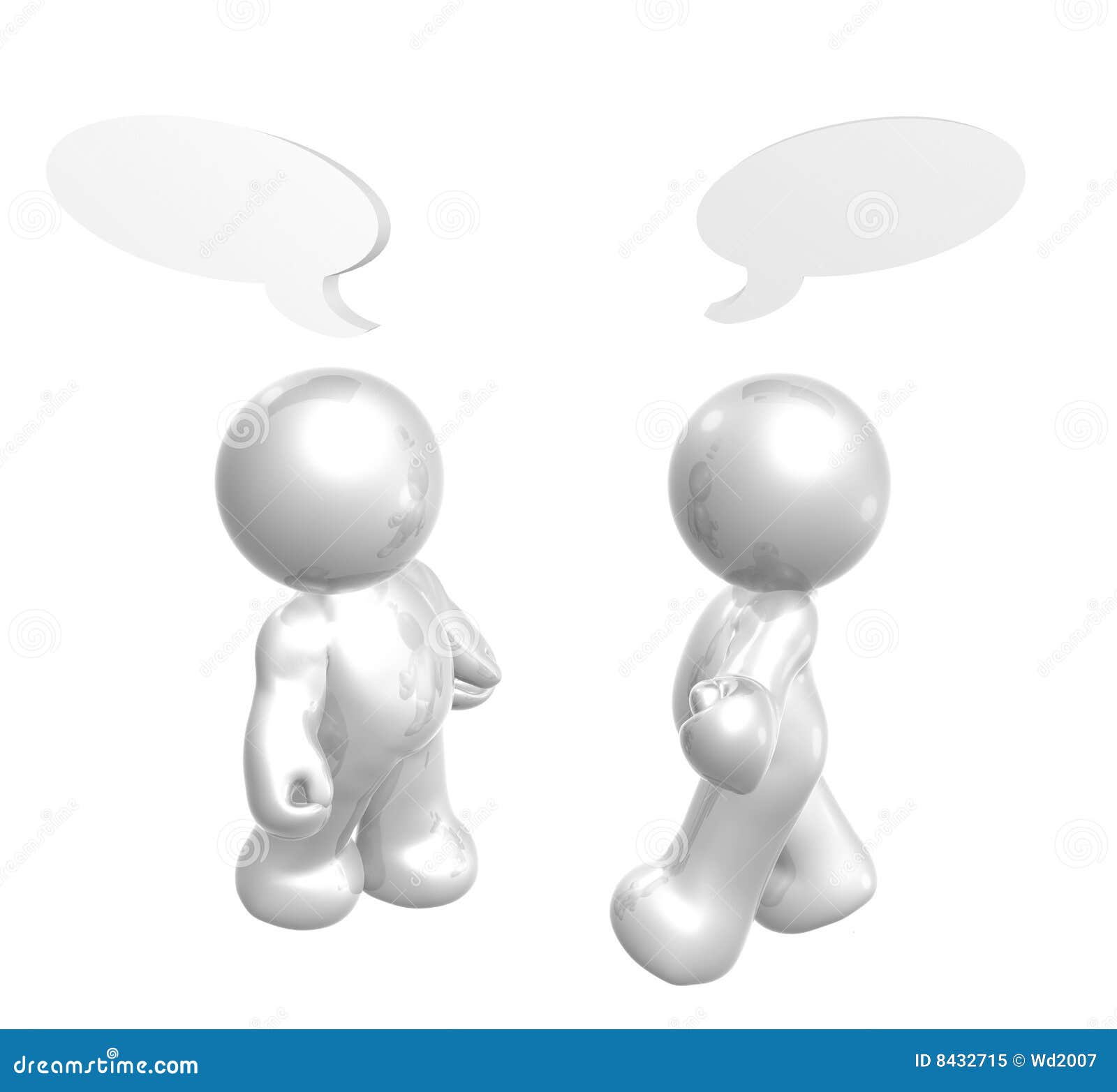 Icon Figures Enjoy Chatting with Comic Balloons Stock Illustration ...