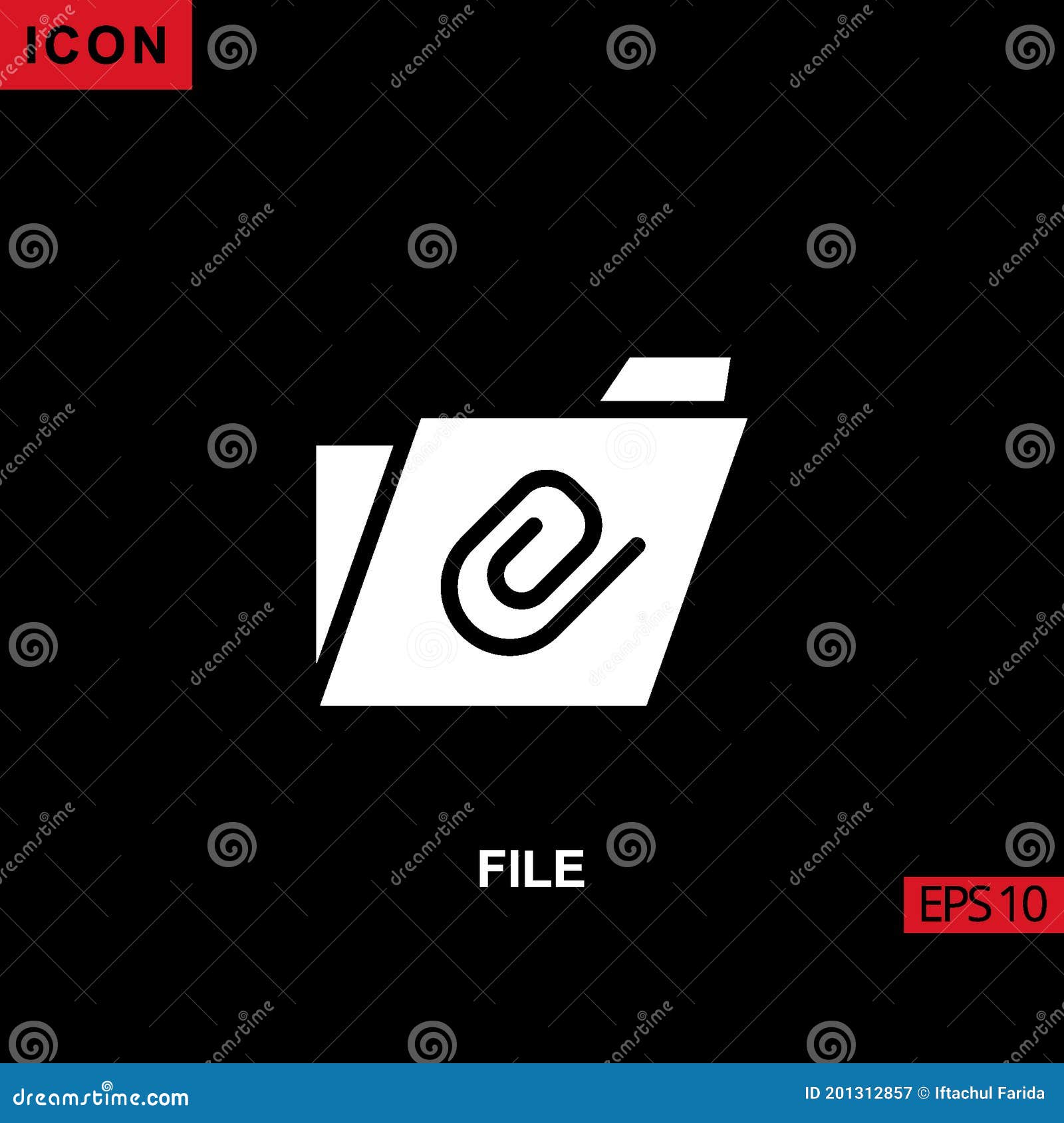 Icon File Archive Folder. Flat, Glyph or Filled Vector Icon Symbol Sign ...