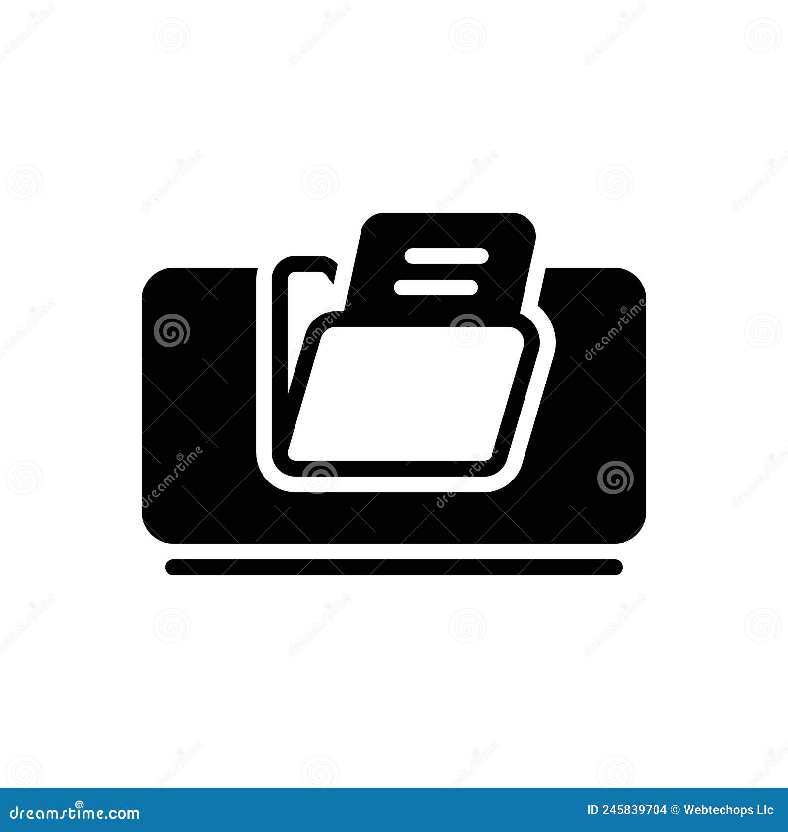 Filing Folder Icon Cartoon Vector | CartoonDealer.com #16613055