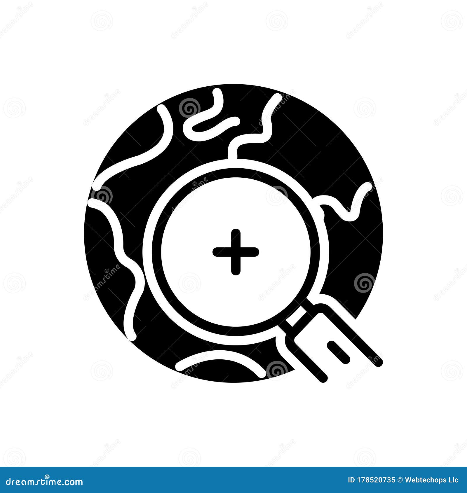 Black Solid Icon for Find, Discover and Search Stock Vector ...
