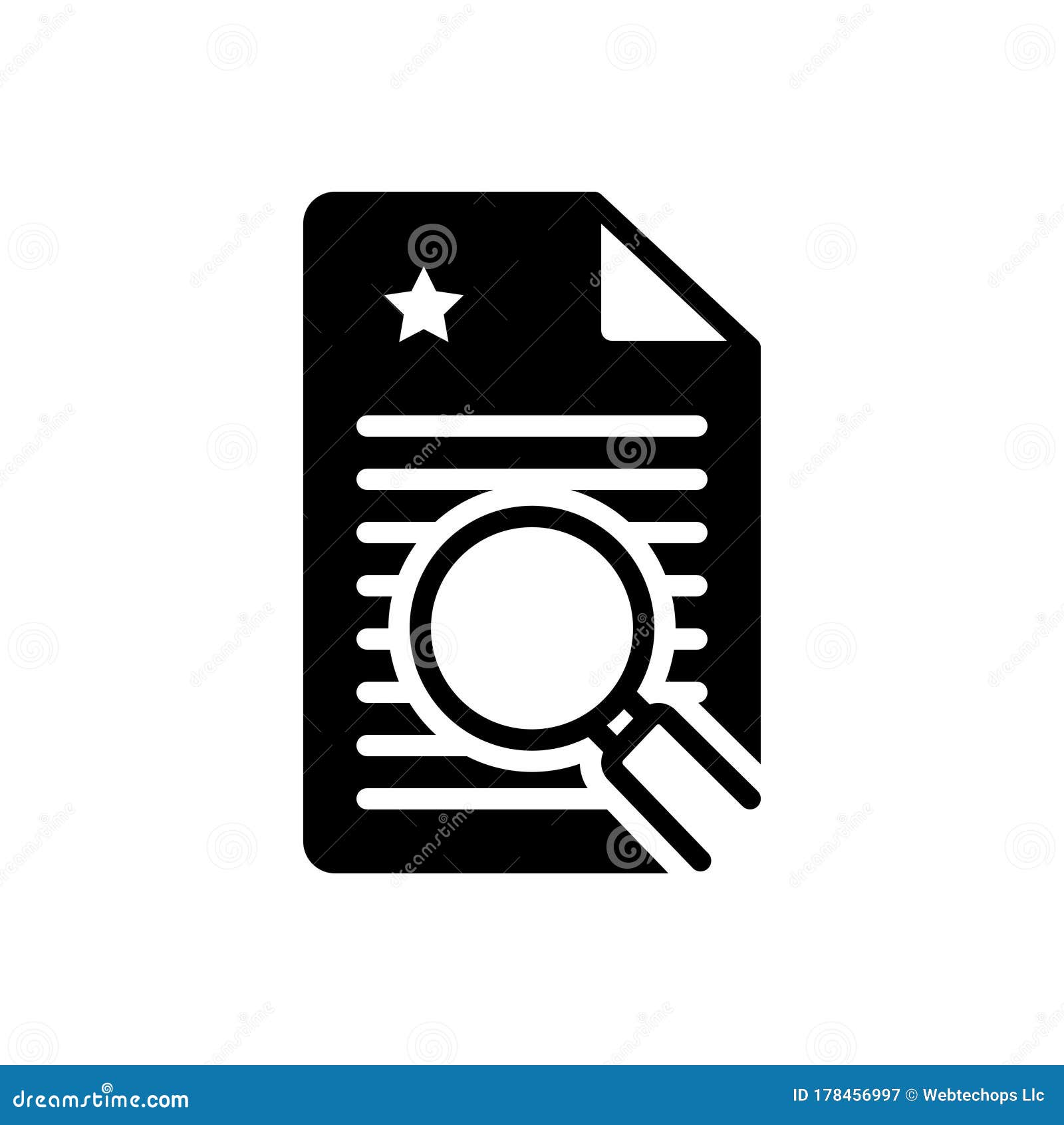 Black Solid Icon for Finding, Search and Quest Stock Vector ...