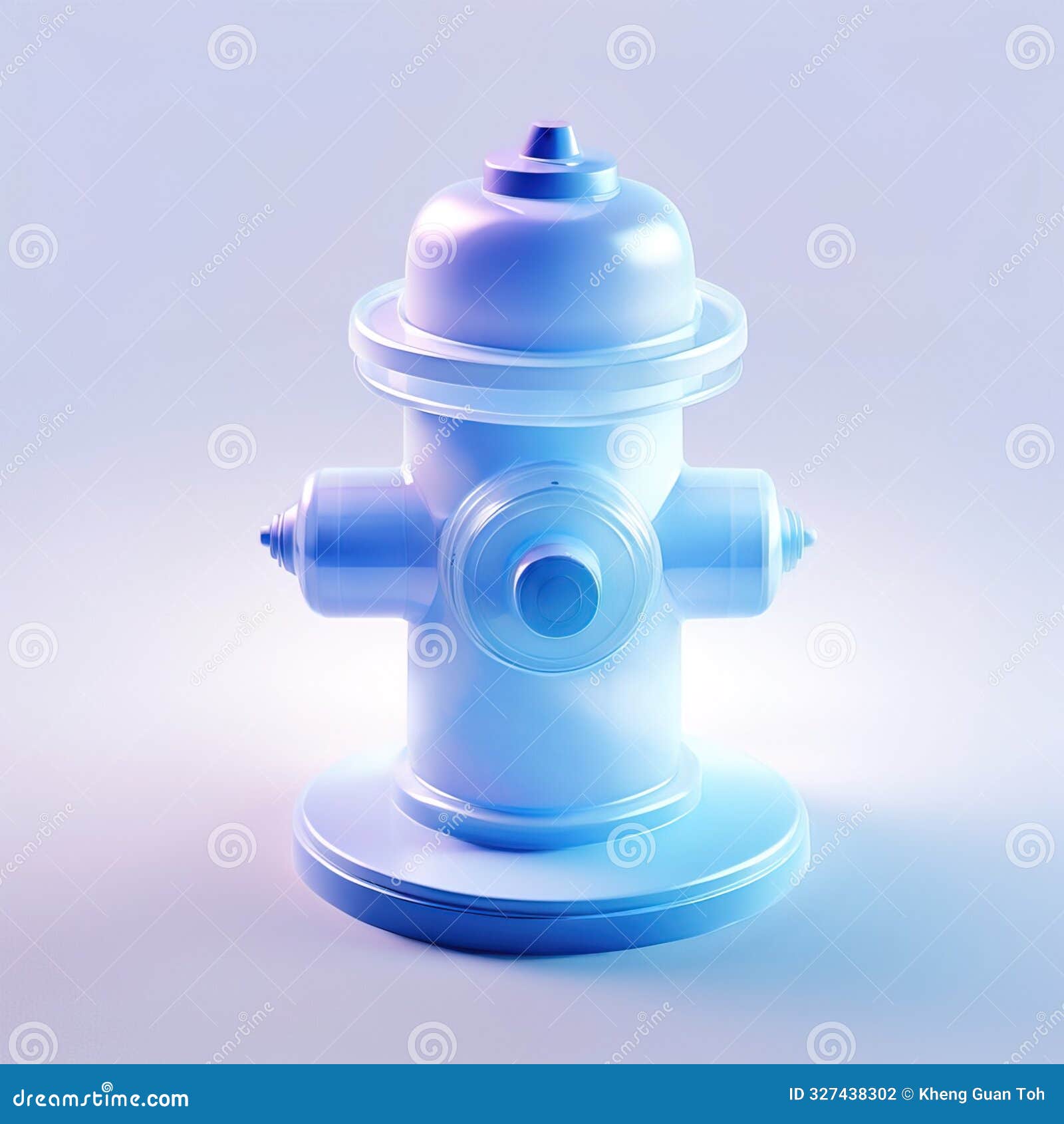 Icon of Fire Hydrant, Glossy Glass Style Stock Illustration ...