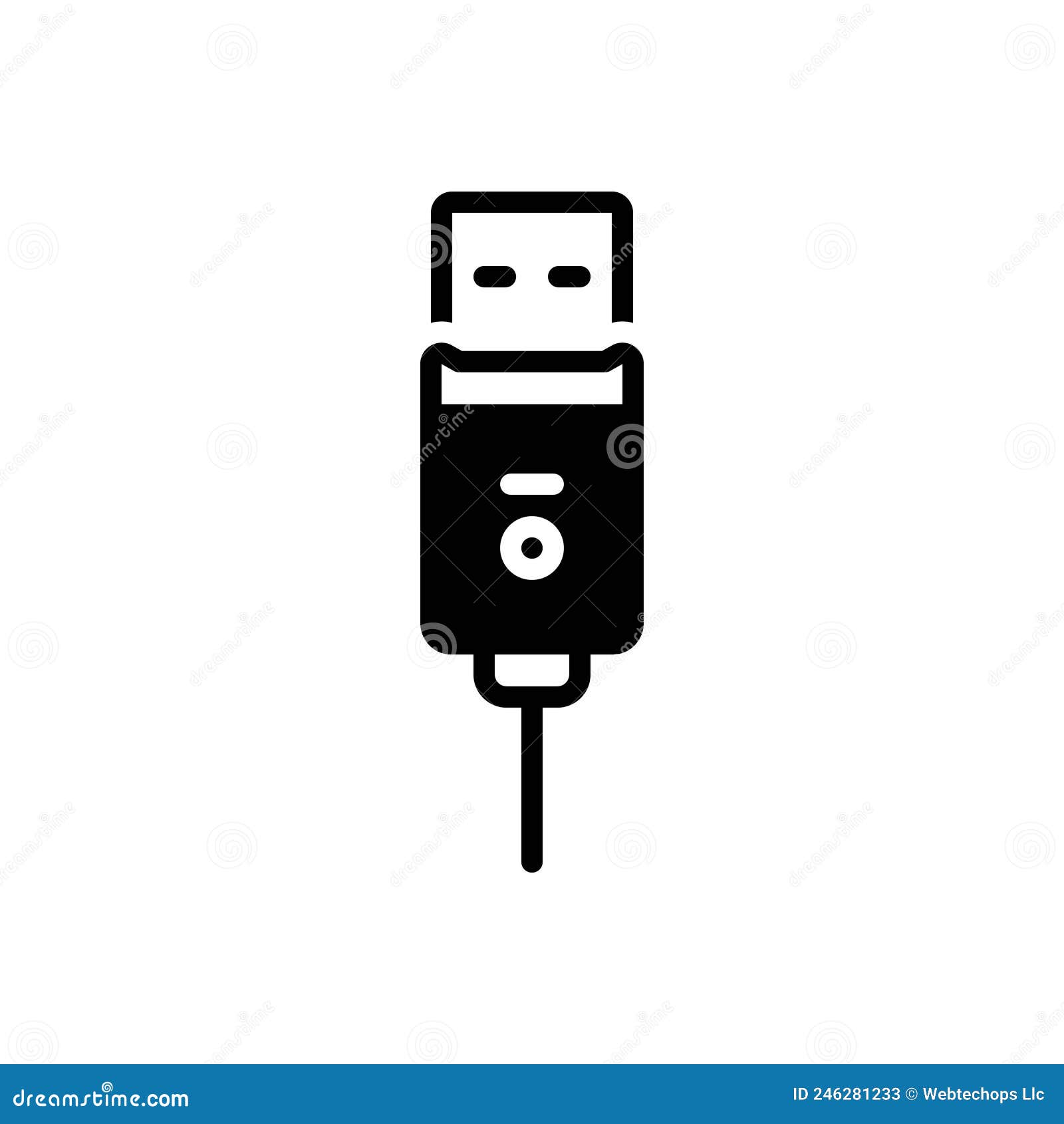 USB 2.0, 3.0 And Firewire Sign Symbol Vector Illustration ...