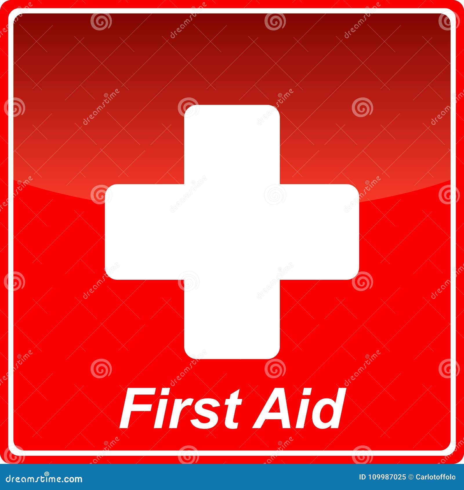 First aid icon - vector stock vector. Illustration of prevention ...