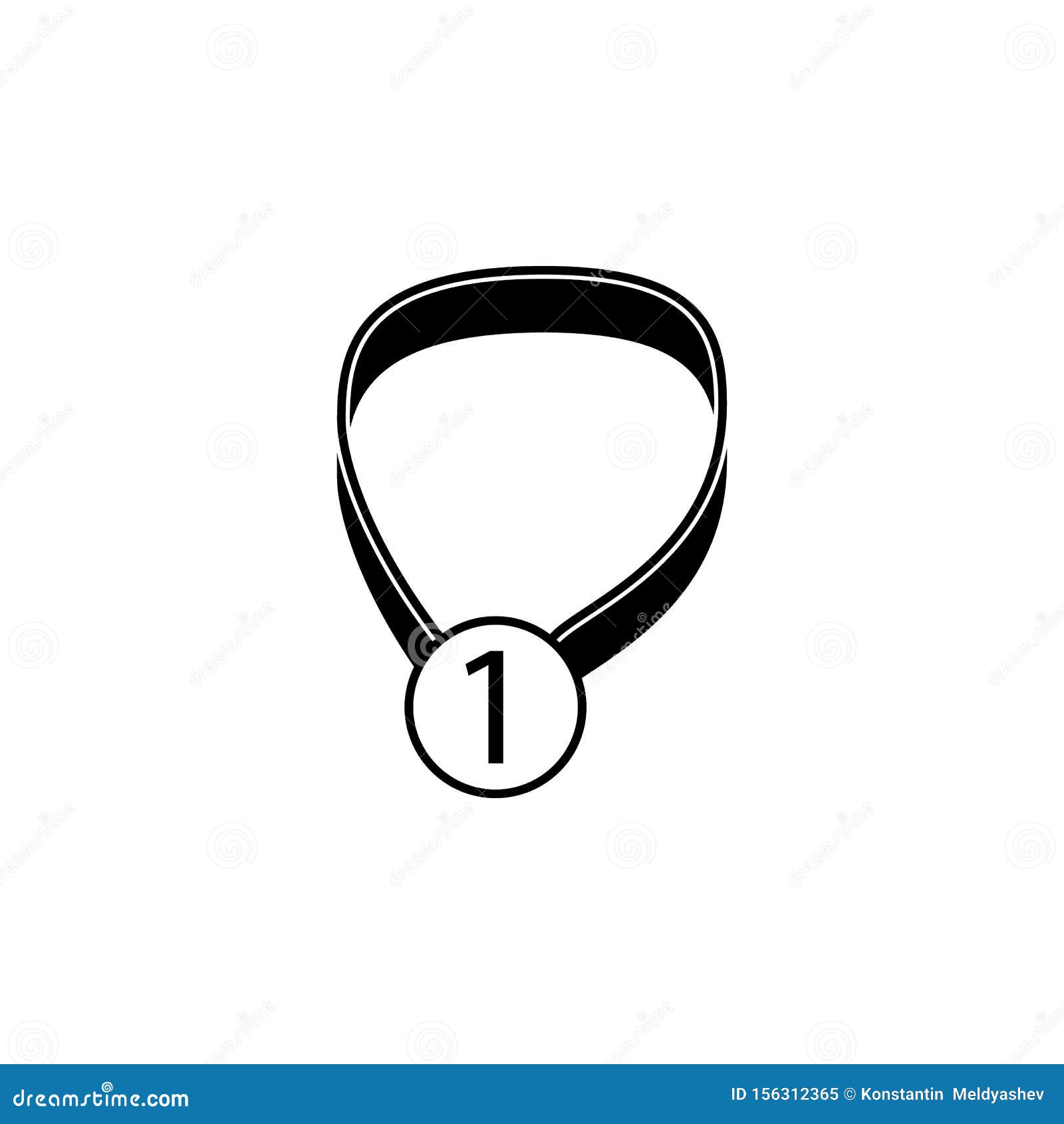 The Icon of First Place Award, Medal. Simple Flat Icon Illustration ...