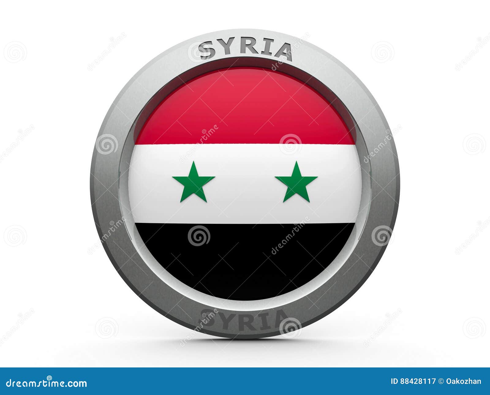 Icon - Flag of Syria stock illustration. Illustration of east - 88428117