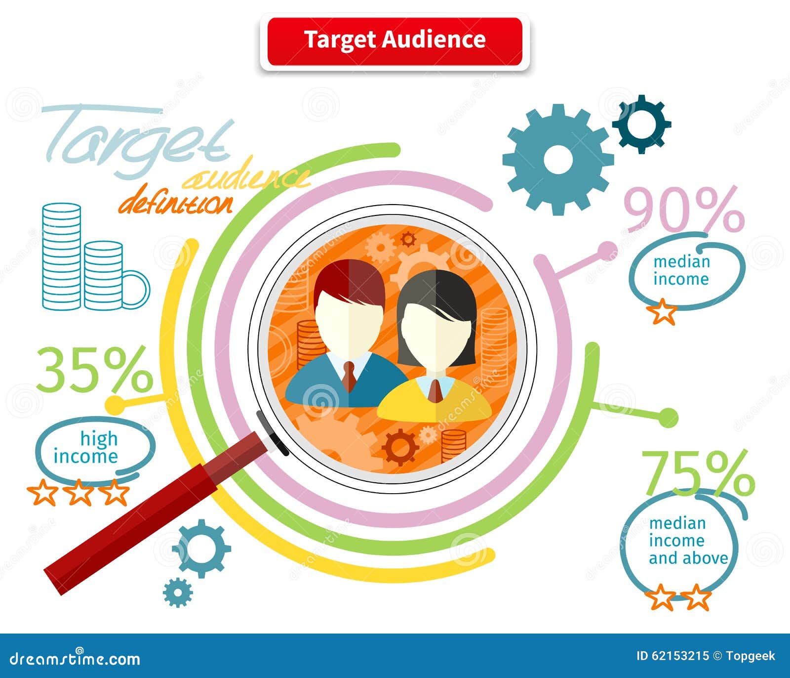 Icon Flat Style Concept Target Audience Stock Vector - Illustration of ... Icon Flat Style Concept Target Audience Stock Vector - Illustration of ...
