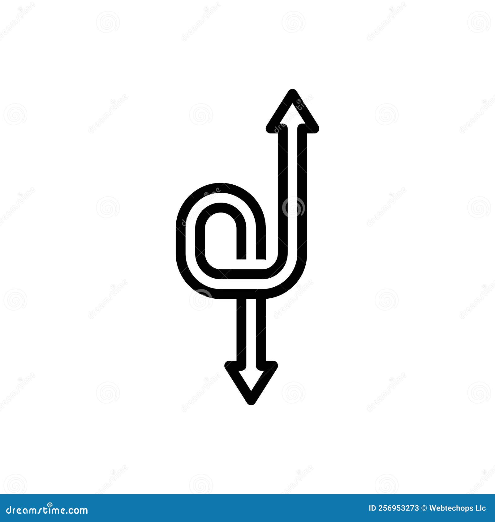 Black Line Icon for Flexibility, Ductility and Suppleness Stock Vector ...