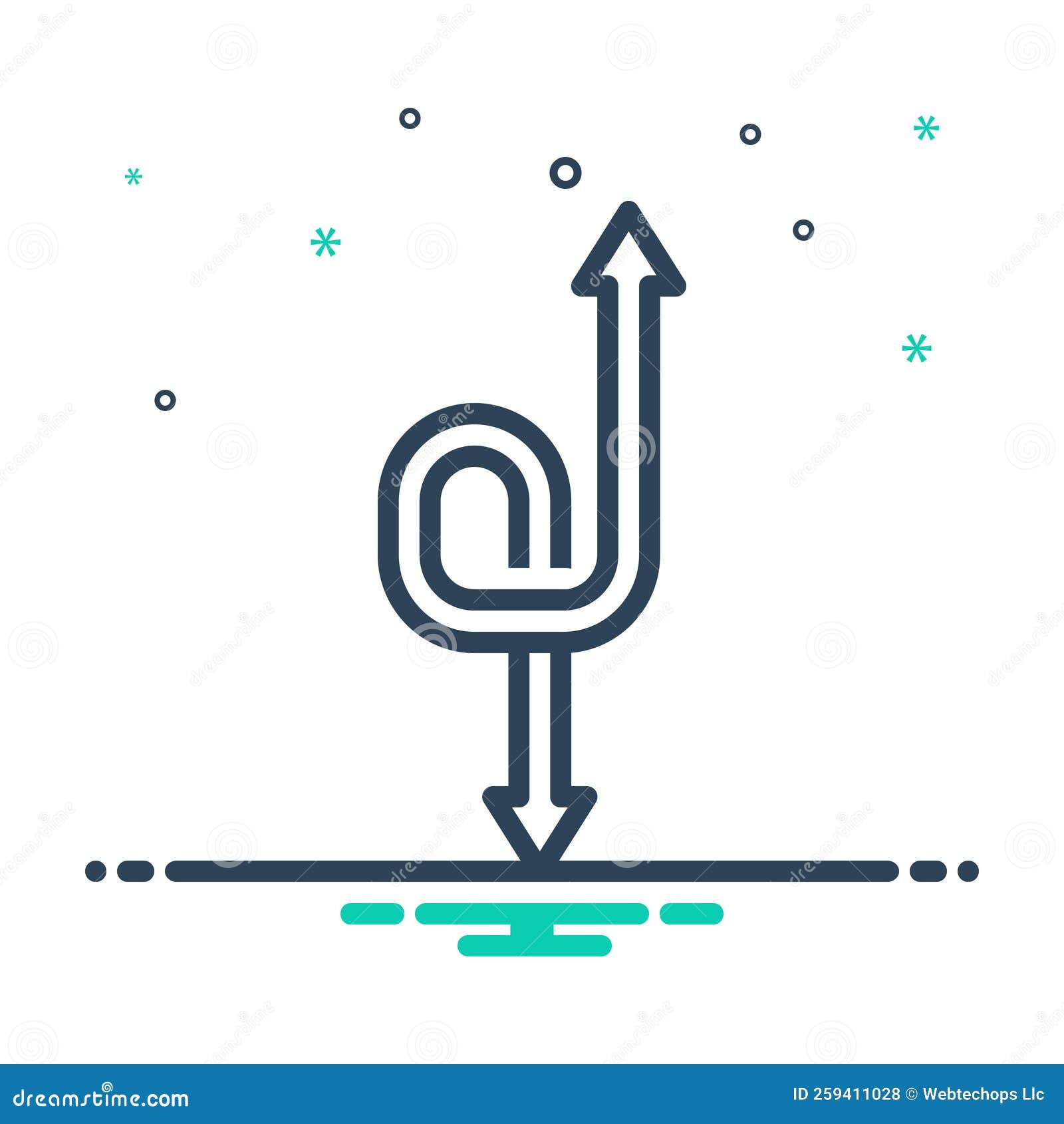 Mix Icon for Flexibility, Ductility and Suppleness Stock Illustration ...