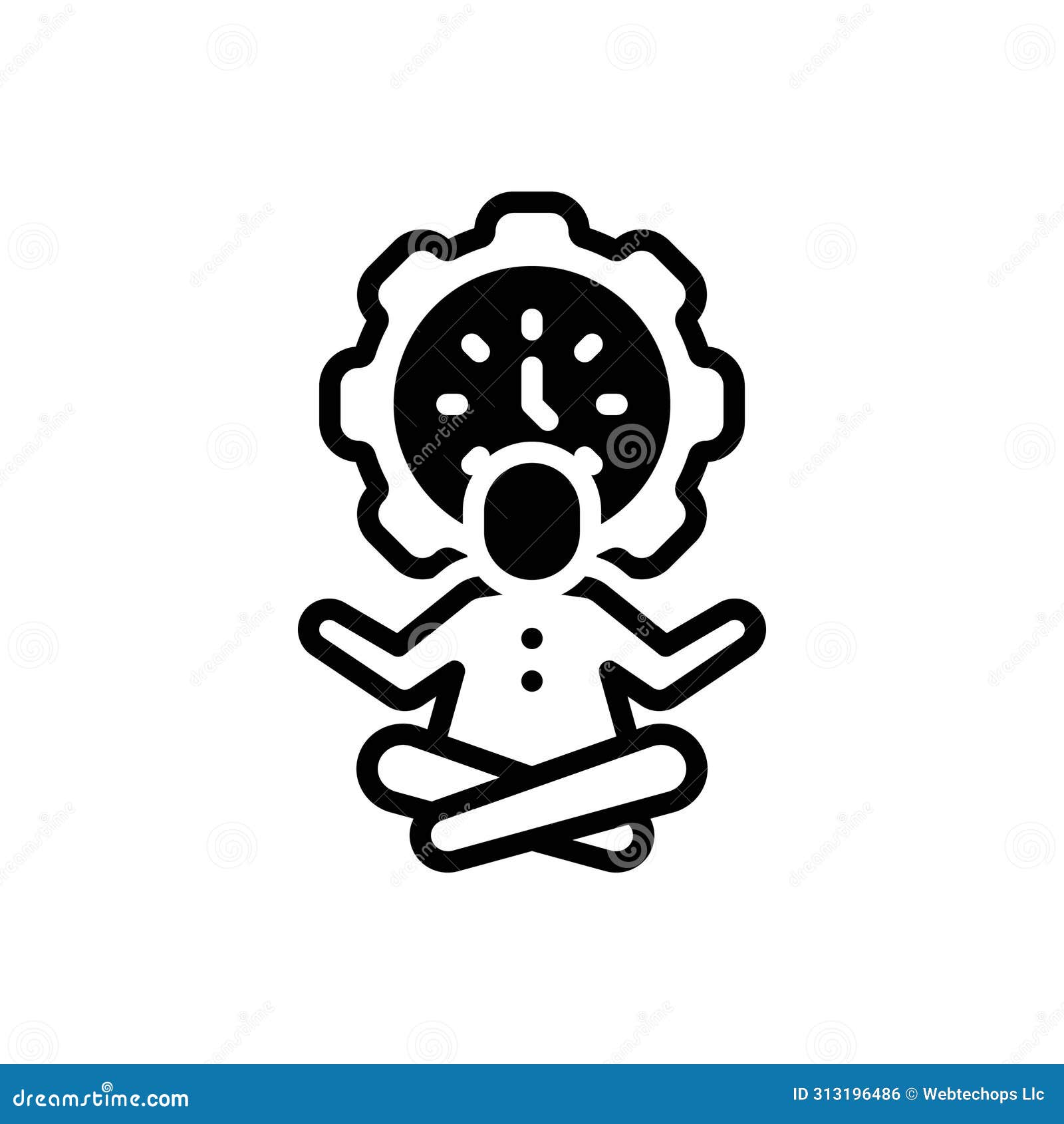 Black Solid Icon for Flexible Hour, Flexible and Employee Stock ...