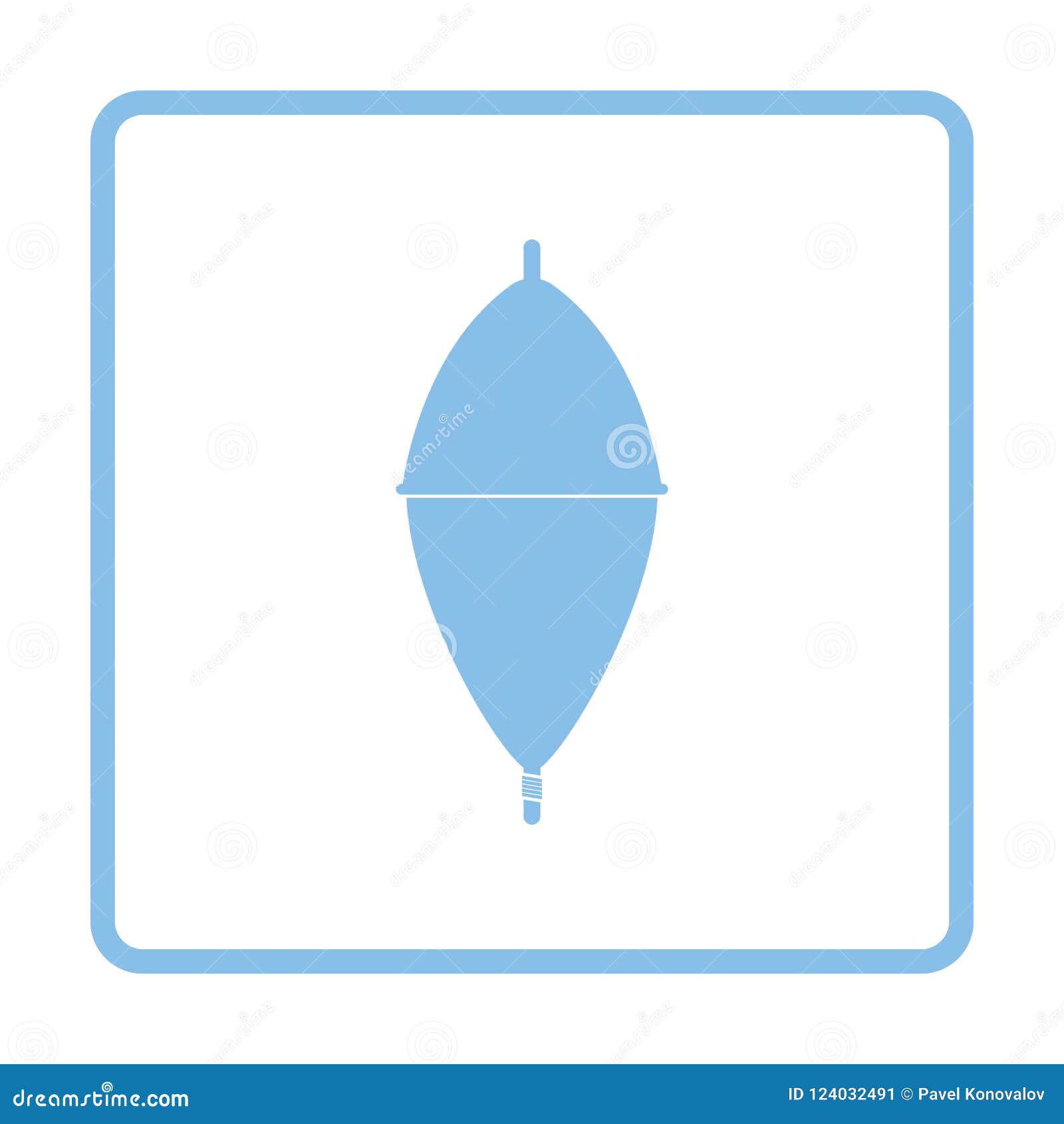 Icon of float stock vector. Illustration of bobber, quality - 124032491