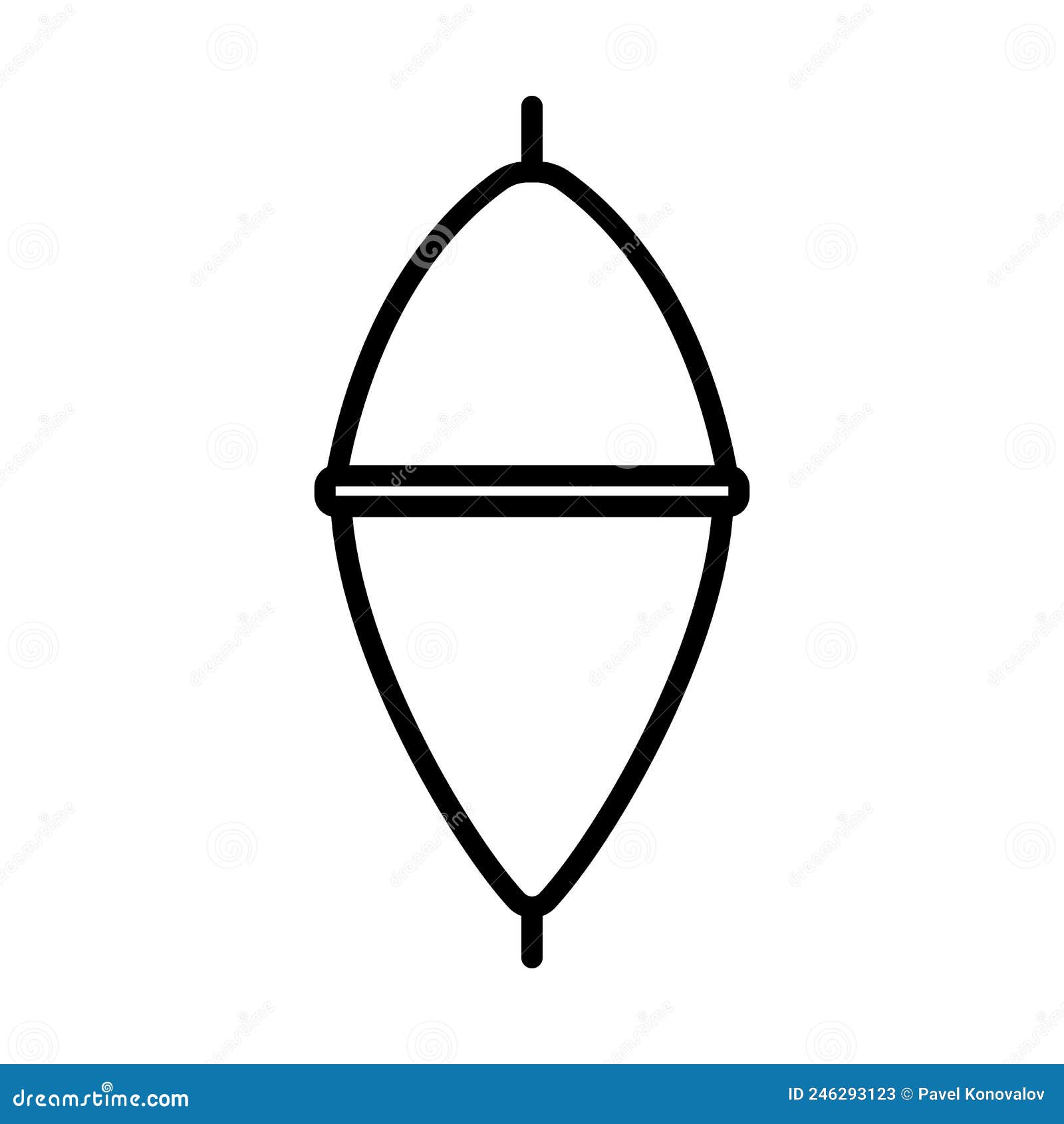 Icon of Float stock vector. Illustration of shape, black - 246293123