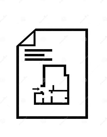 Icon Floor Plan. Example Floor Plan. House Plan Icon Stock Illustration ...