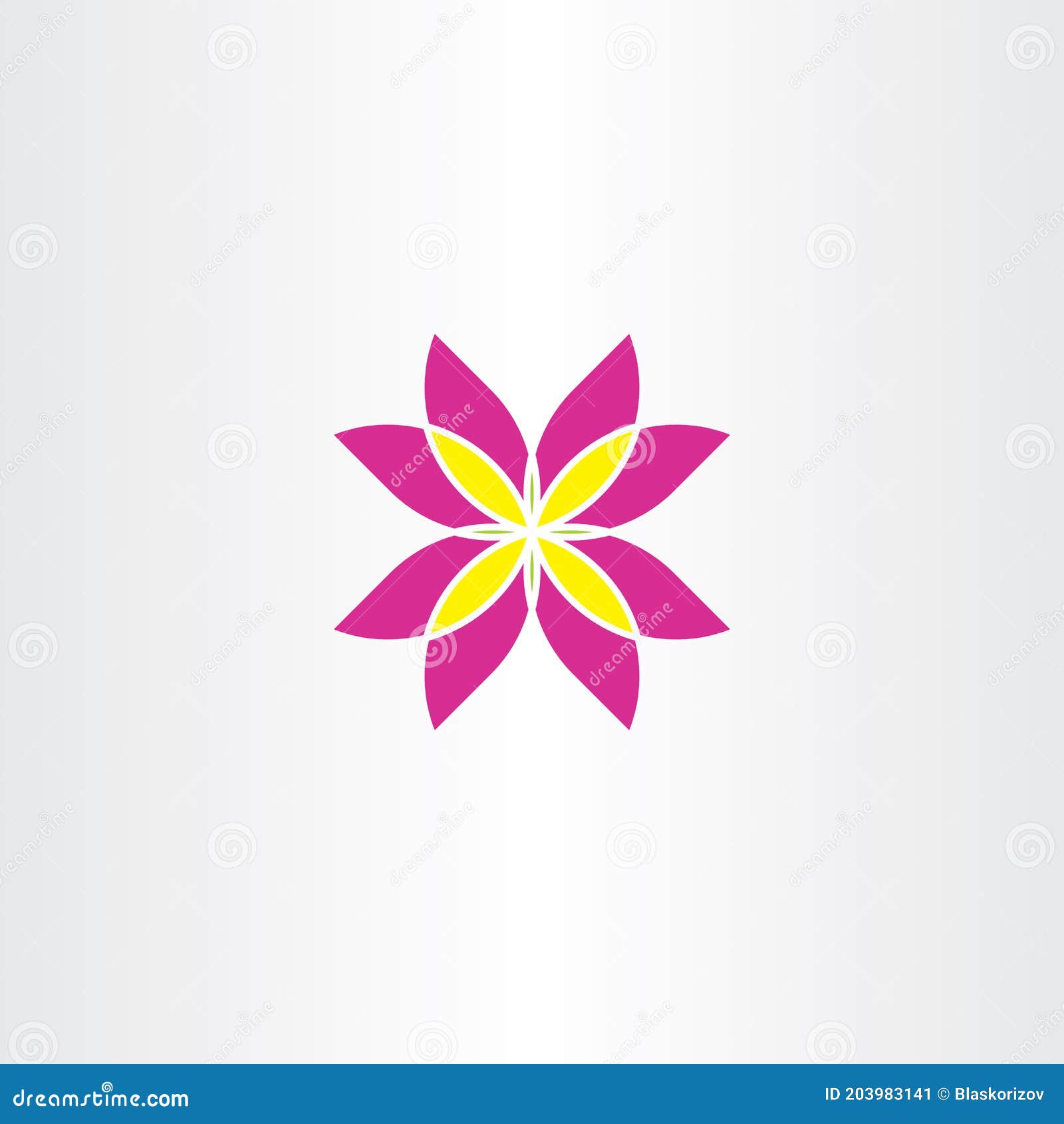 Icon Flower Abstract Vector Symbol Sign Stock Vector - Illustration of ...