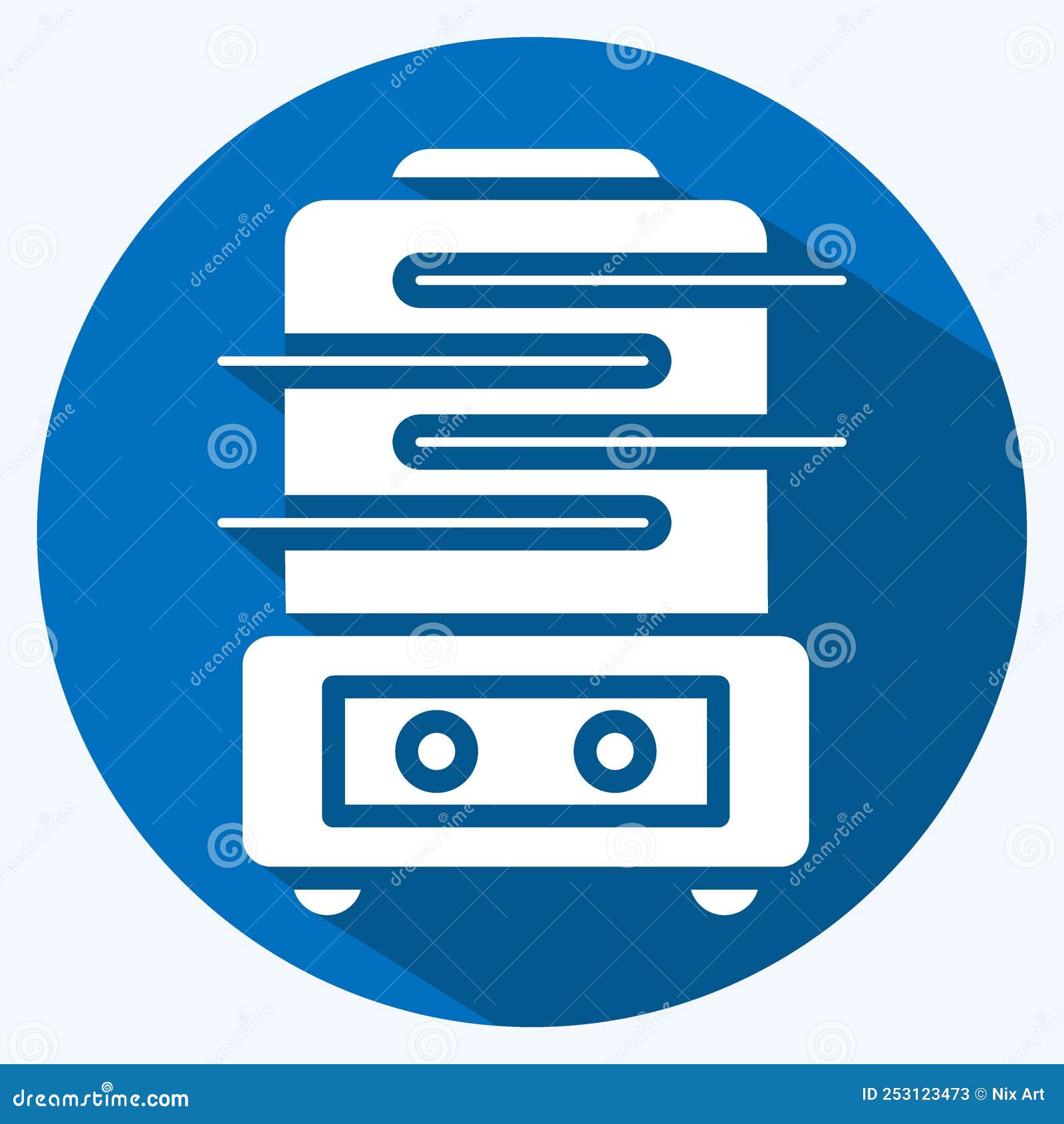Icon Food Dehydrator. Suitable for Kitchen Appliances Symbol. Long ...