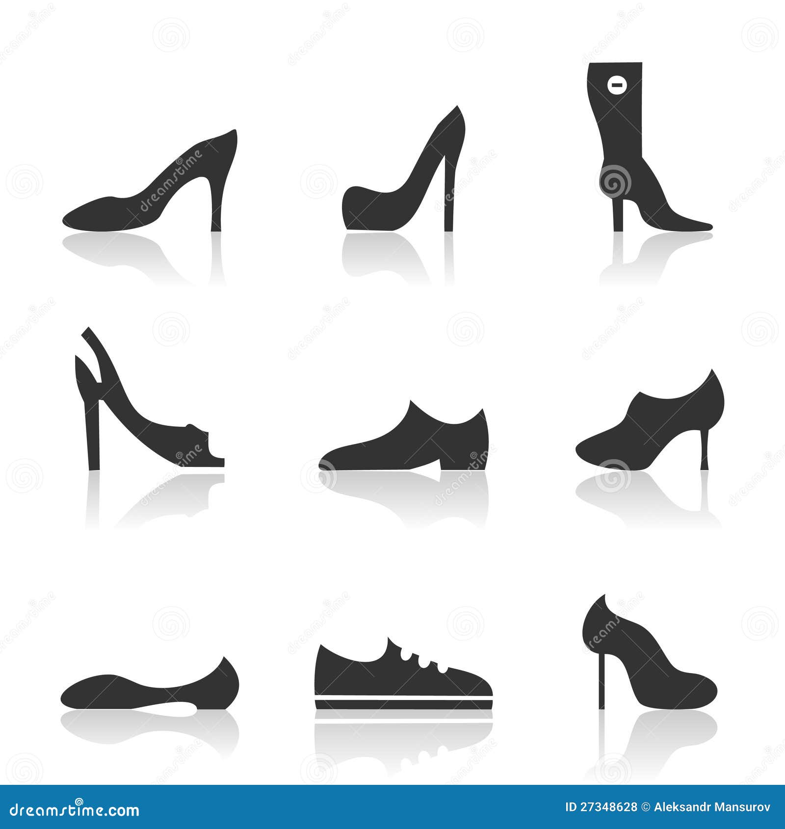 Icon footwear stock vector. Illustration of personal - 27348628