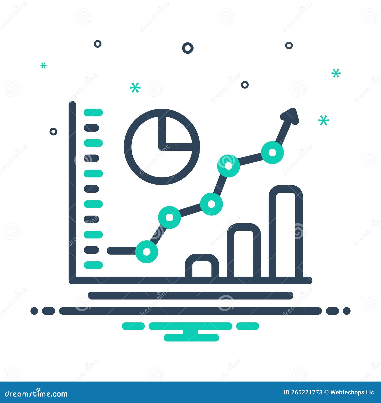 Mix Icon For Forecasts, Scale And Predict Cartoon Vector ...