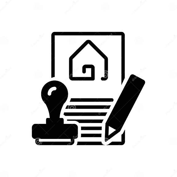 Black Solid Icon for Formalities, Rule and Regulation Stock ...