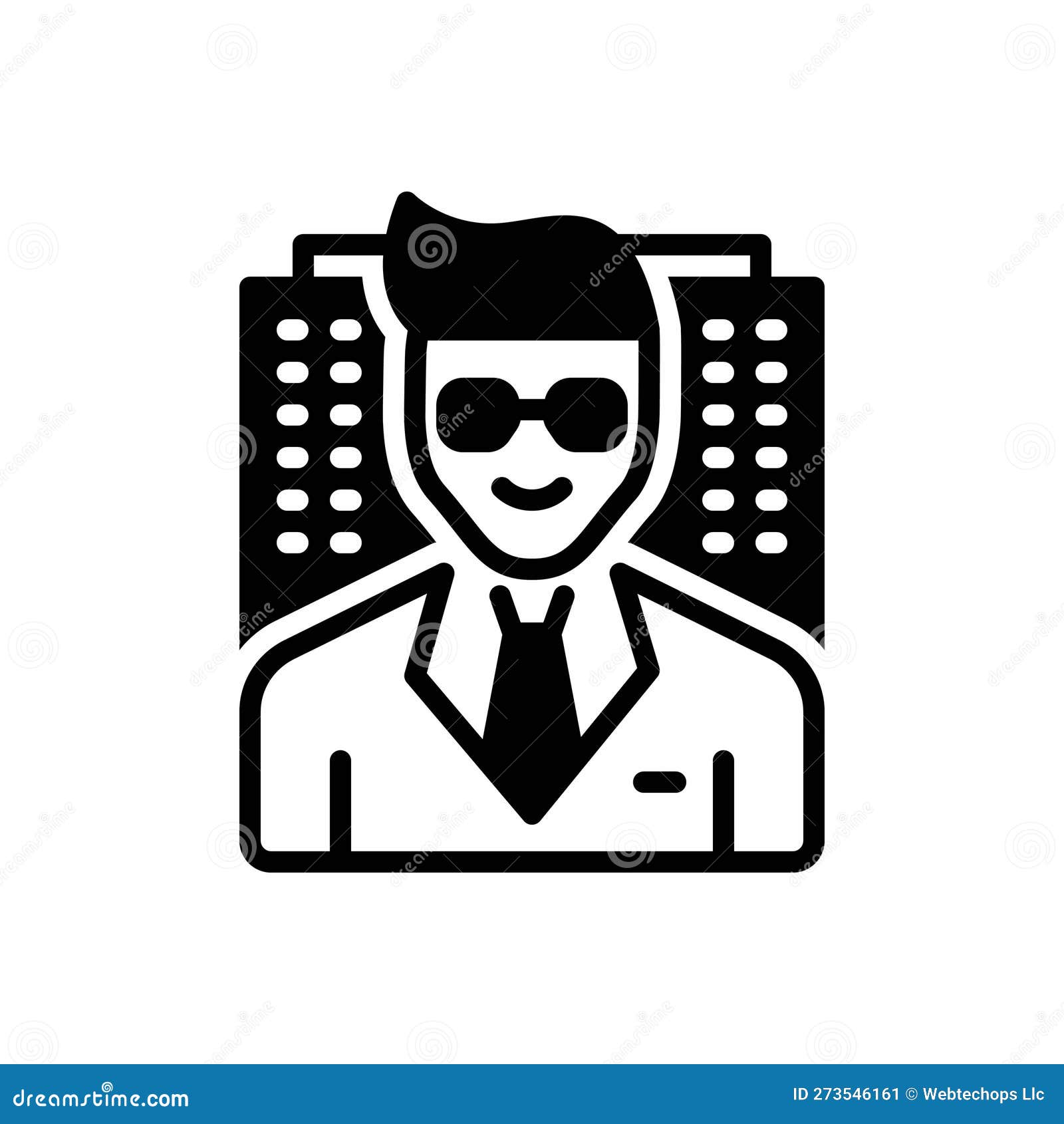 Black Solid Icon for Founder, Promoter and Founding Stock Vector ...