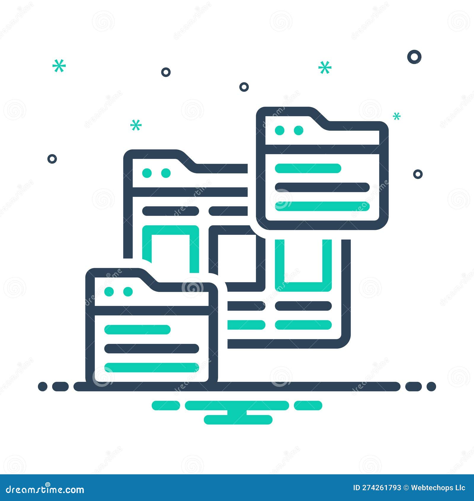 Draft Folder Mock Up. Reinforced Folder Mock Up Isolated On White ...