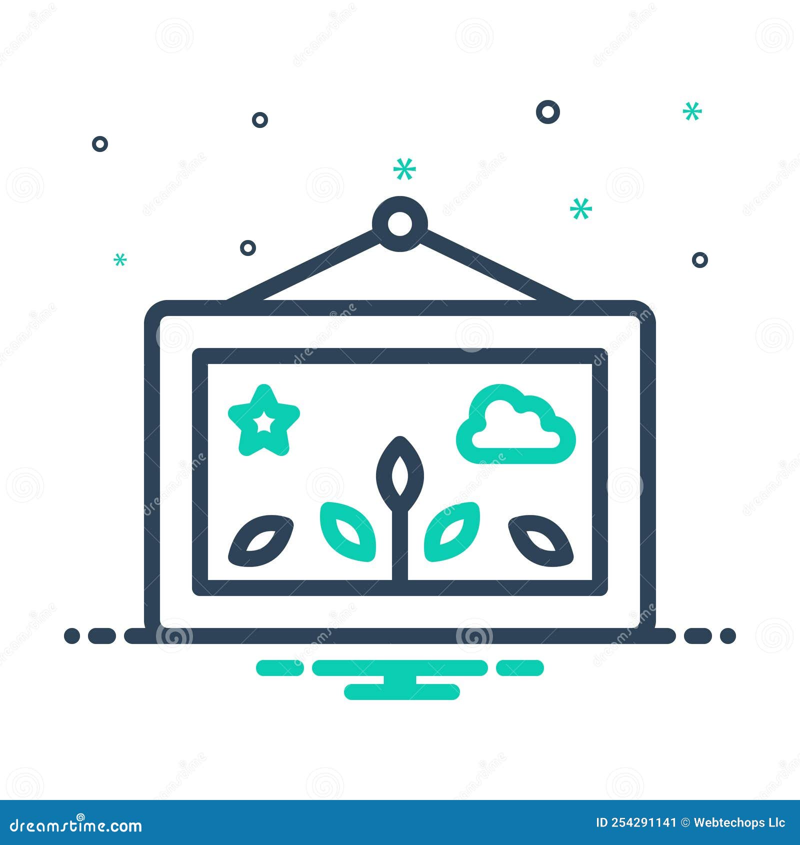 Mix Icon for Framing, Frame and Picture Stock Vector - Illustration of ...