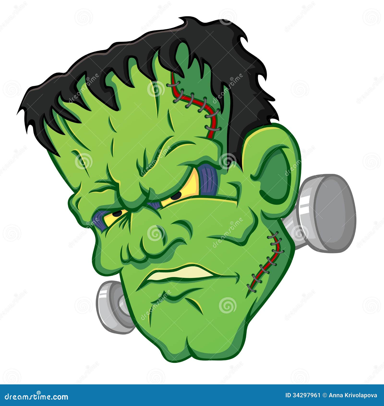 Animated Frankenstein Head