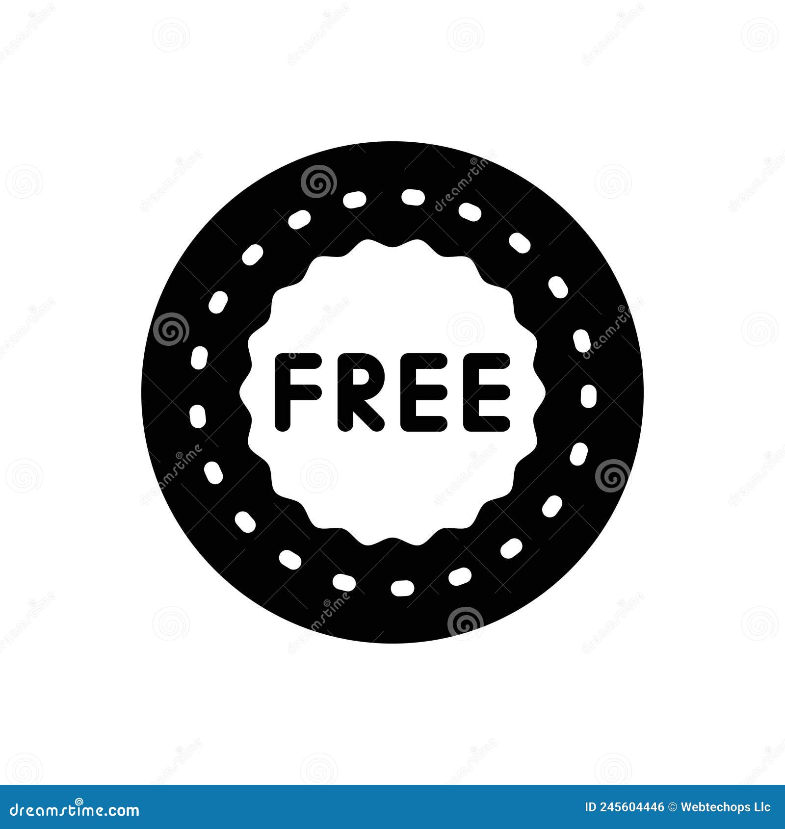 Black Solid Icon for Free, Freebies and Liberated Stock Vector ...