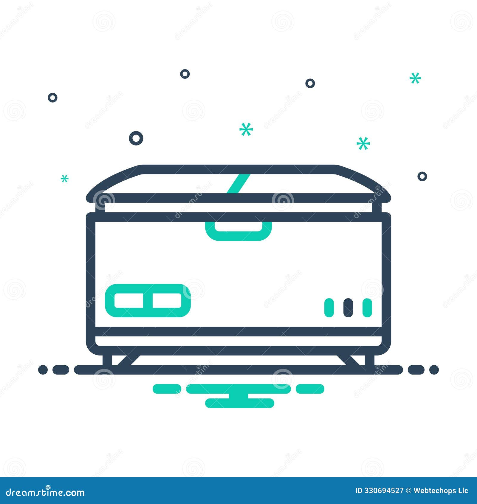 Freezer, Cooling Appliance Linear Vector Icons Set | CartoonDealer.com ...