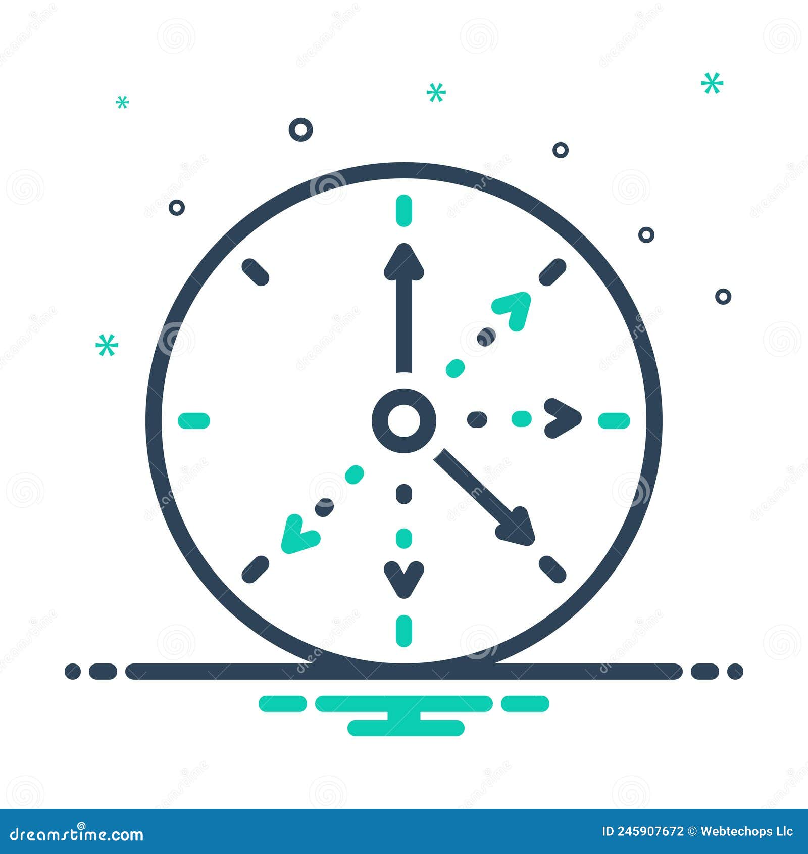 Mix Icon for Frequent, Repeat and Continual Stock Illustration ...