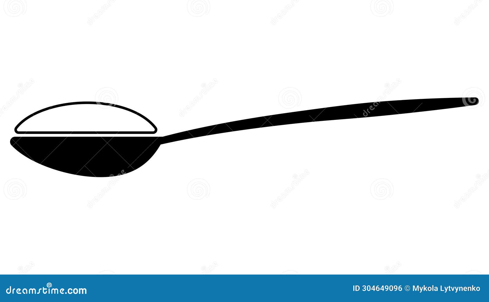 Icon Full Spoon with Slide, Sign Cooking Kitchen Full Spoon Stock ...