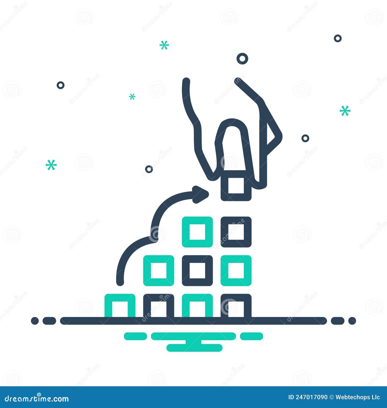 Mix Icon for Fundamental, Basic and Foundation Stock Vector ...