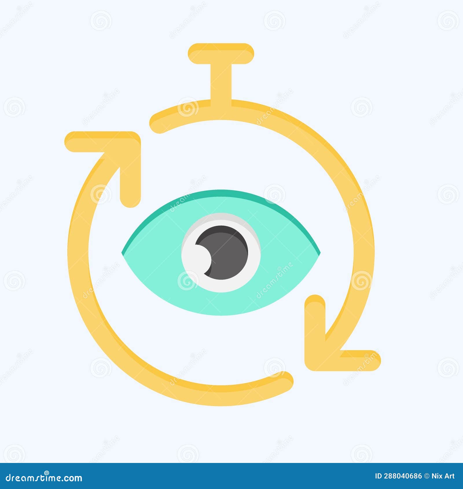 Icon Future Projection. Related To Climate Change Symbol. Flat Style ...