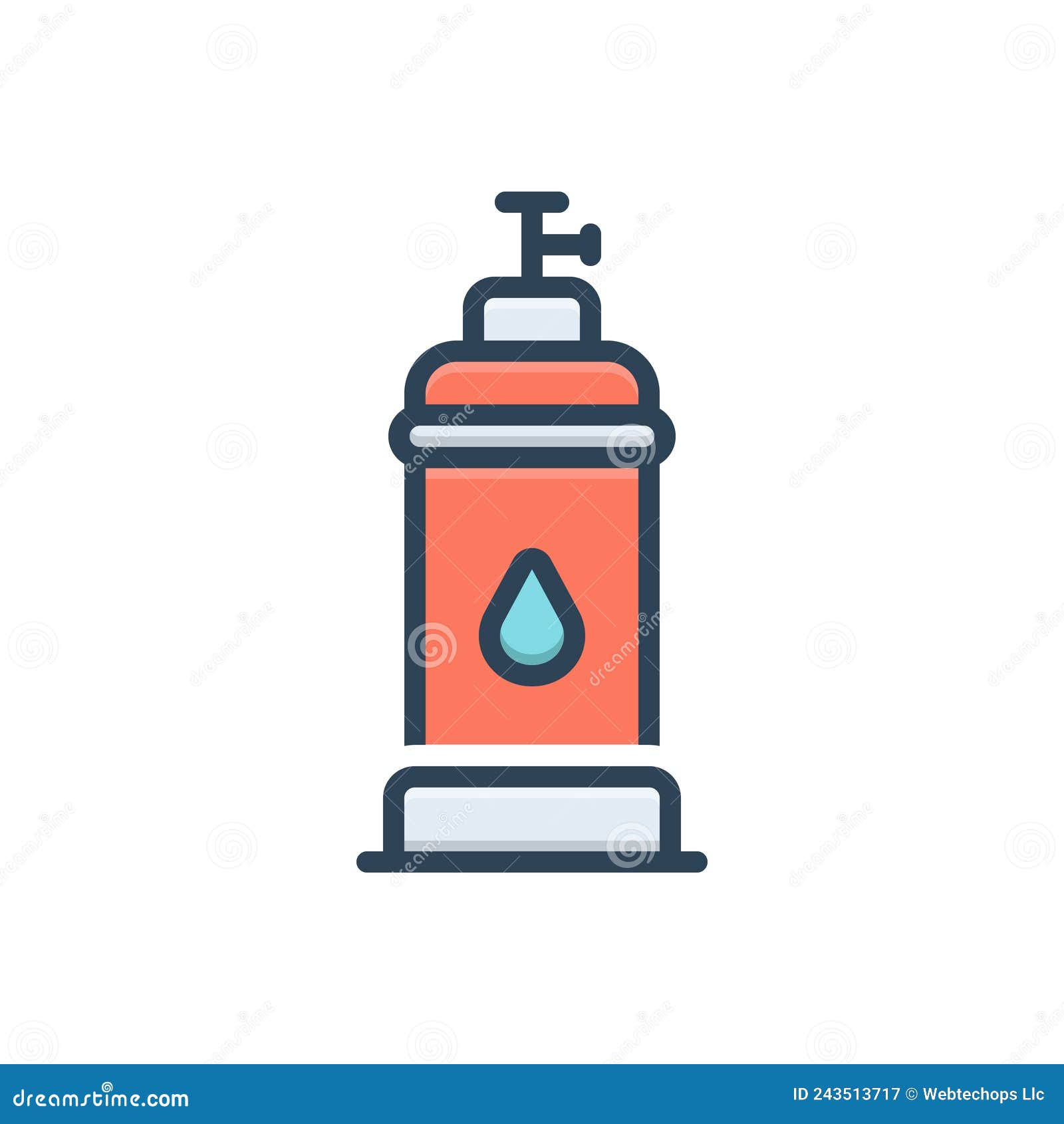 Color Illustration Icon for Gas, Fuel and Liquid Stock Illustration ...
