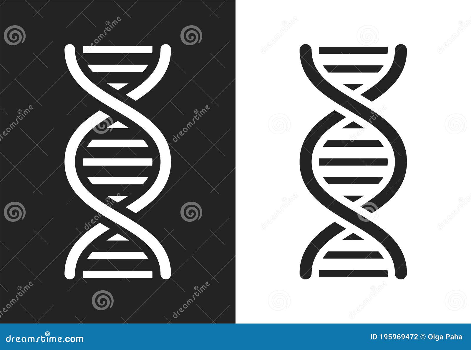 Icon gene 3 stock vector. Illustration of deoxyribonucleic - 195969472
