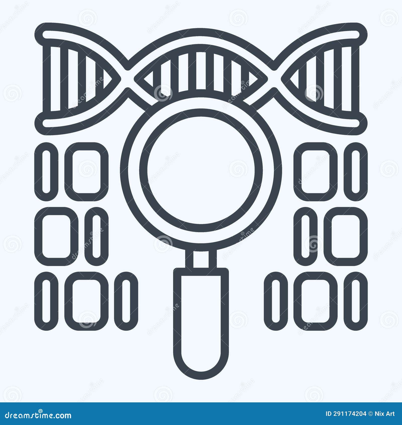 Icon Genetic Code. Related To Biochemistry Symbol. Line Style. Simple ...