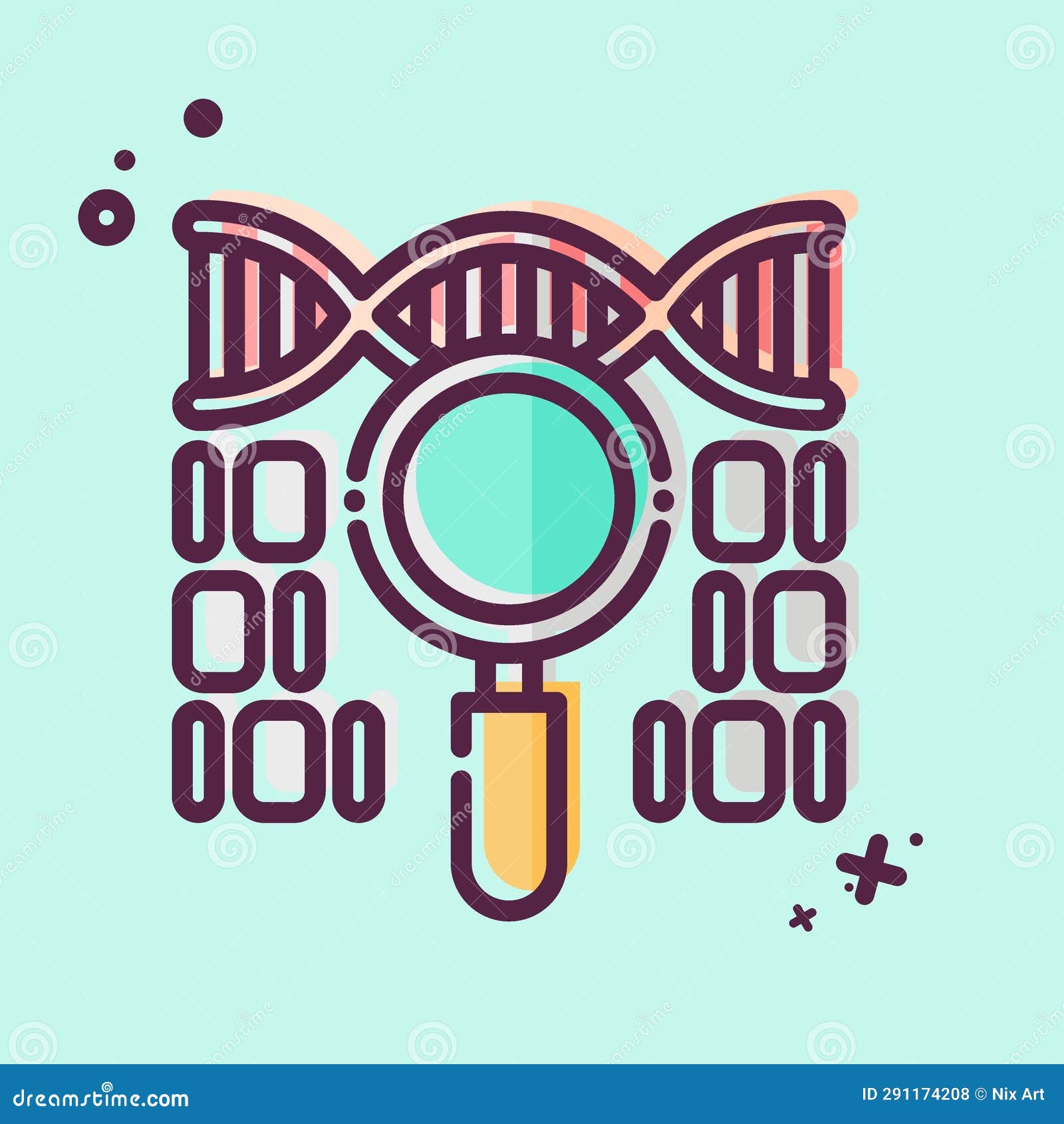 Icon Genetic Code. Related To Biochemistry Symbol. MBE Style. Simple ...