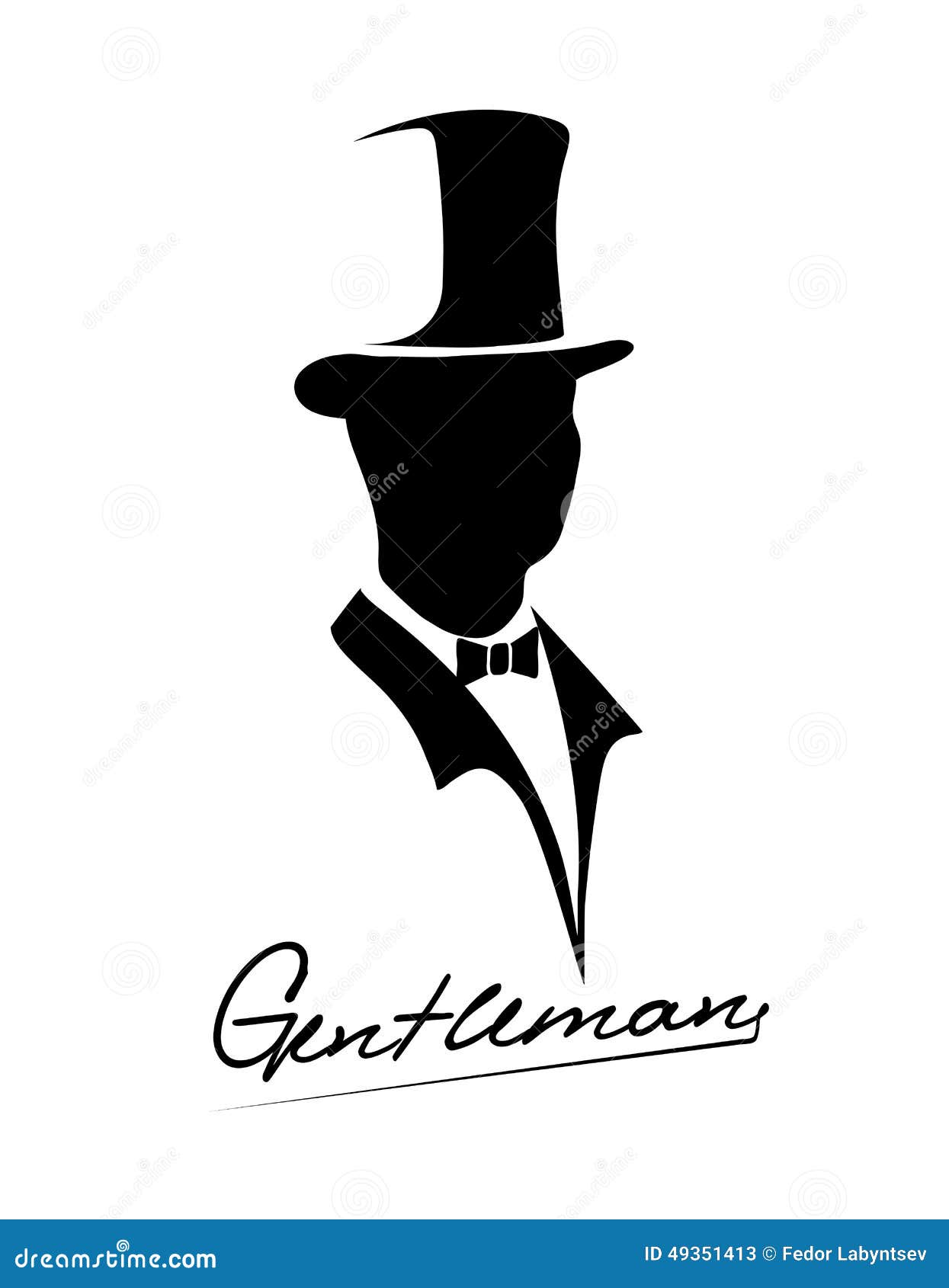 Icon of the gentleman stock vector. Illustration of victorian - 49351413