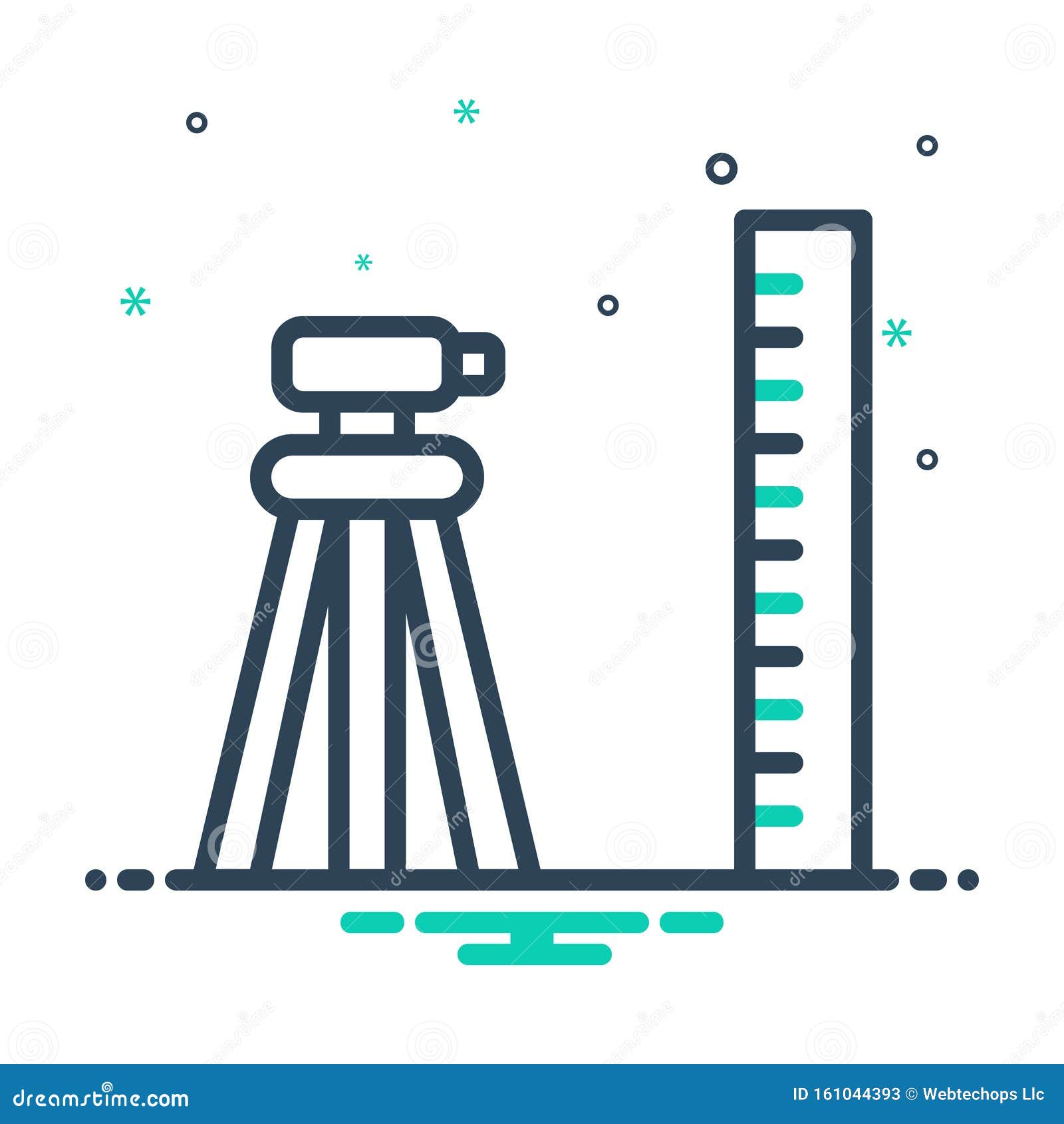 Geodetic Surveyor Using A Theodolite Side View Continuous Line Drawing ...