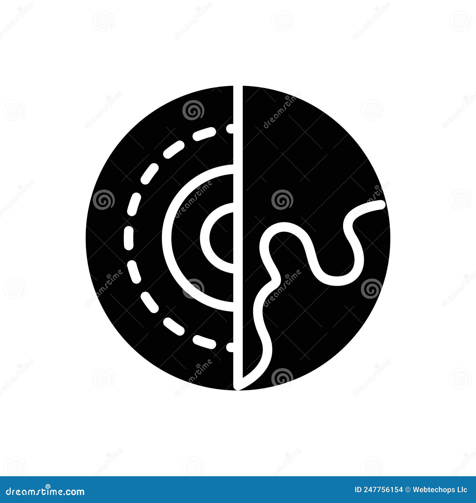 Black Solid Icon for Geology, Earth and Science Stock Vector ...