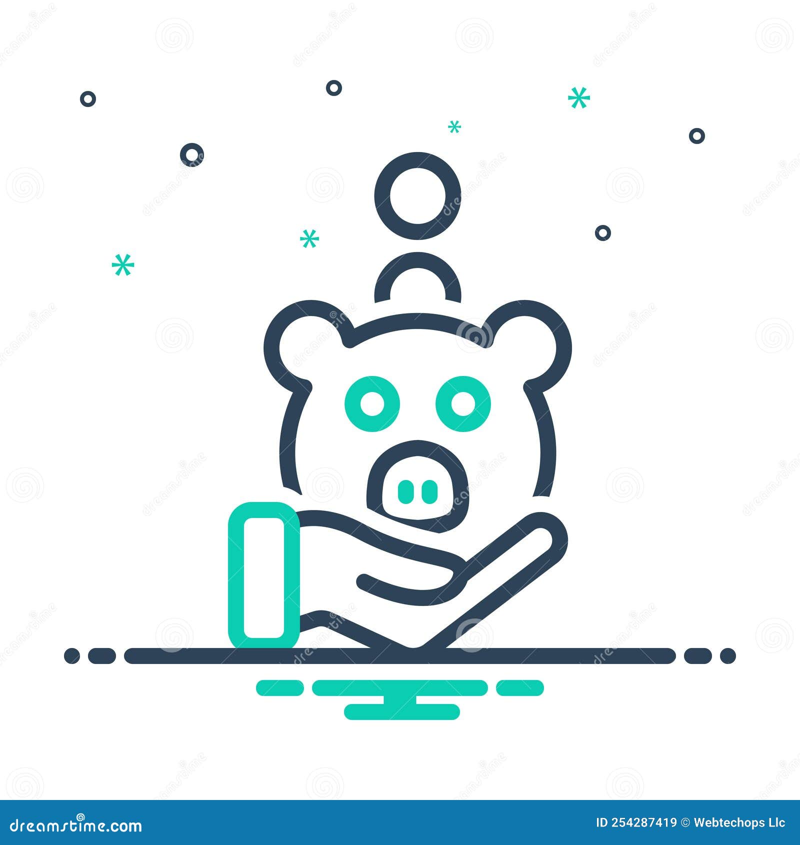 Mix Icon for Gets, Obtain and Benefit Stock Vector - Illustration of ...