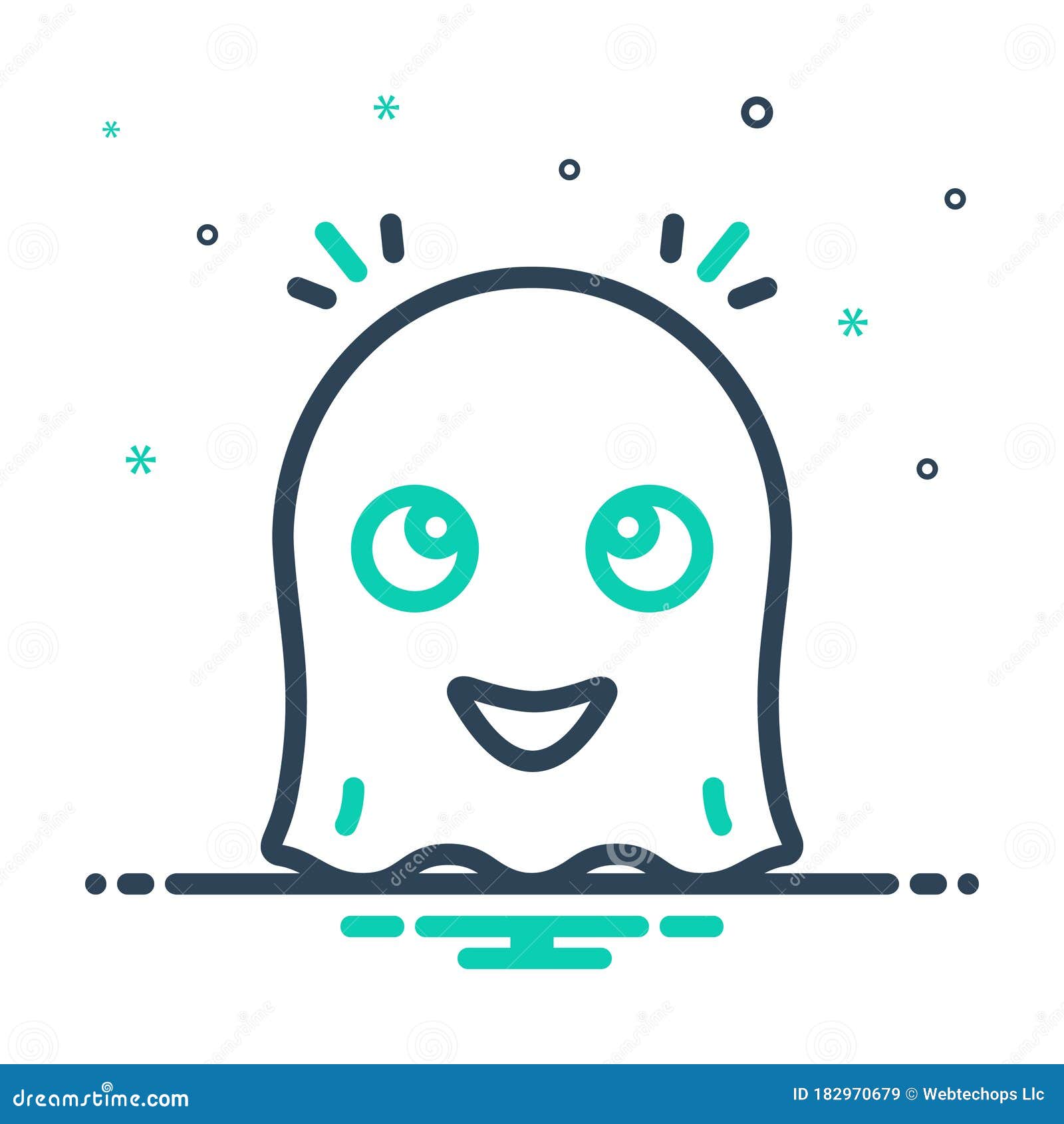 Mix Icon for Ghost, Phantom and Spirit Stock Vector - Illustration of ...