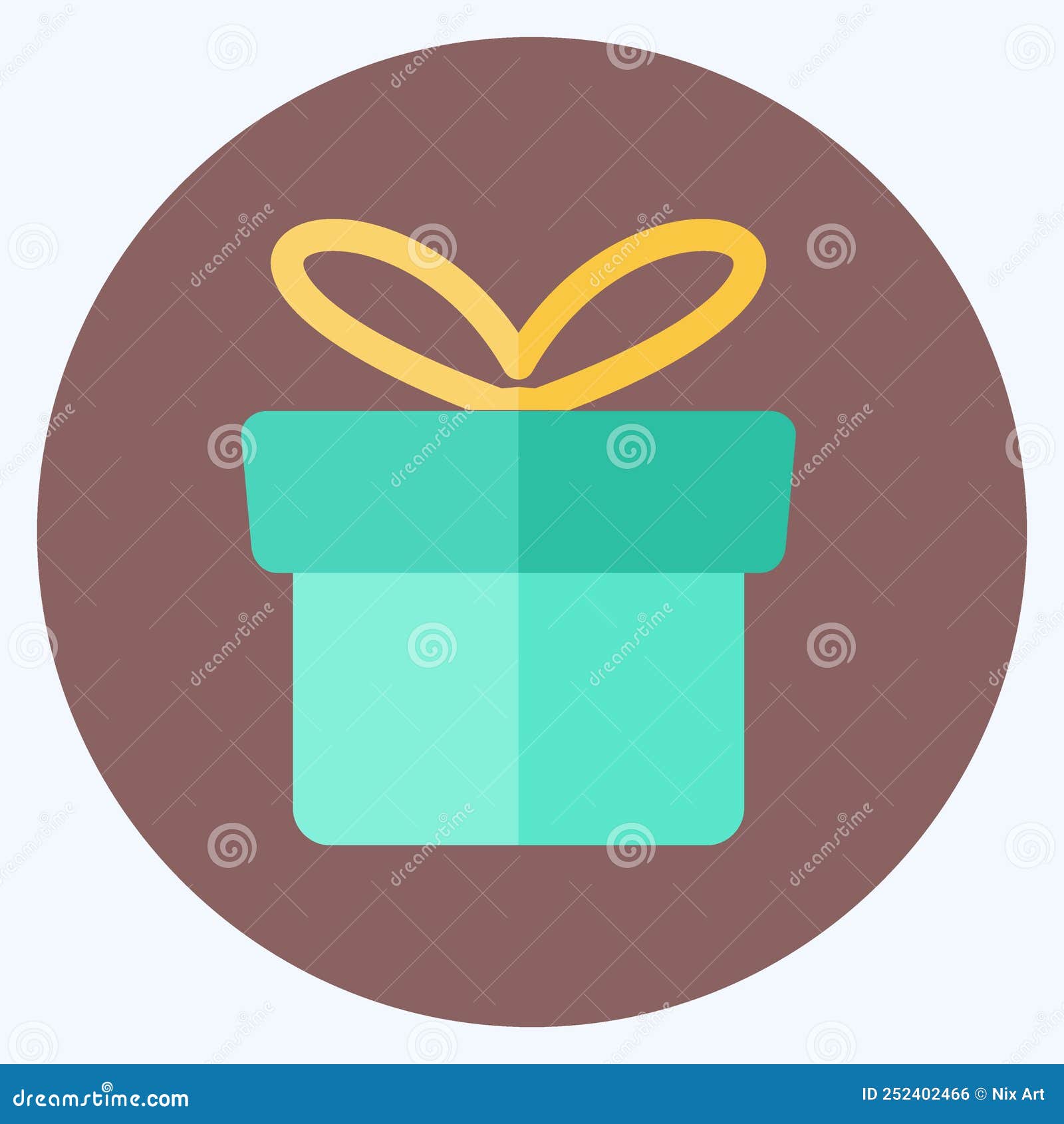 Icon Gift. Suitable for Business Symbol. Flat Style. Simple Design ...