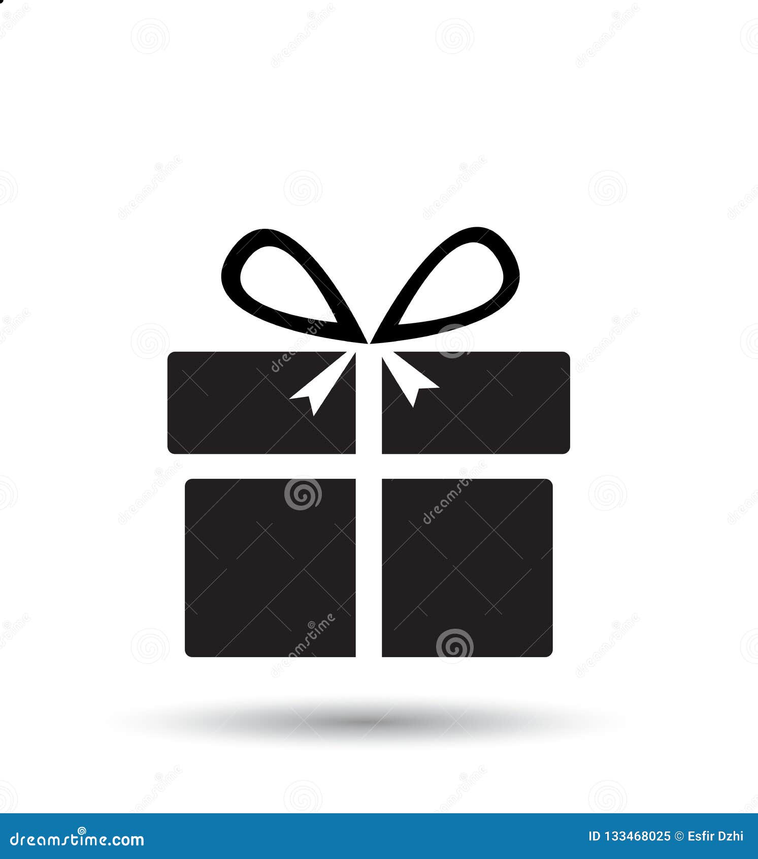 Icon Gift Vector Isolated on White for Web Mobile App Stock Vector ...