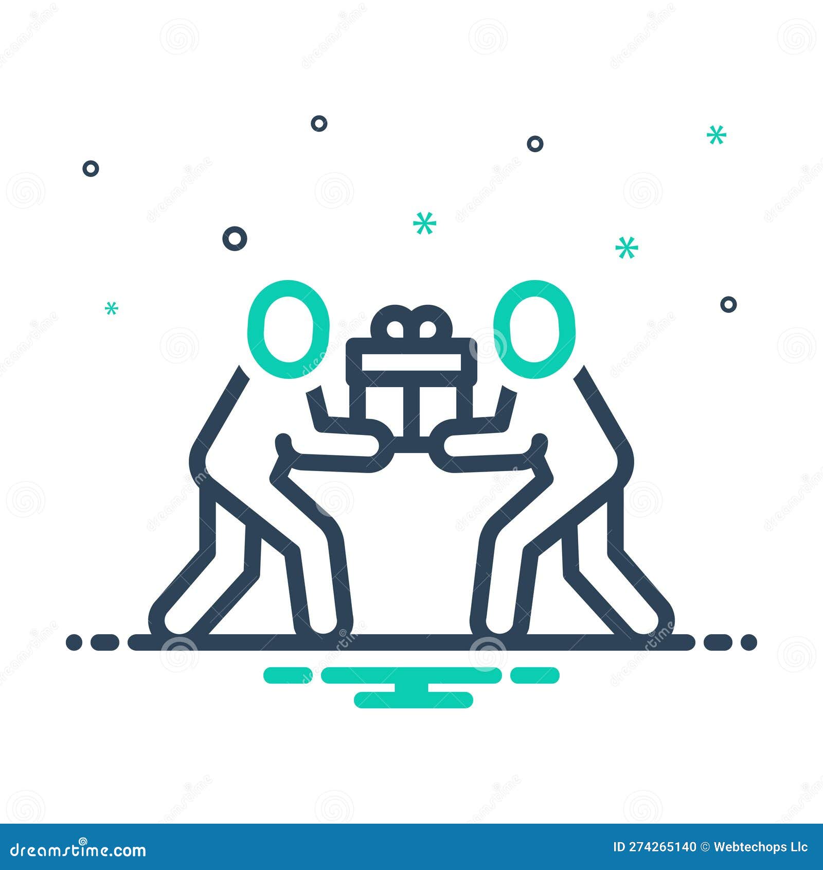 Mix Icon for Give, Grant and Handover Stock Illustration - Illustration ...