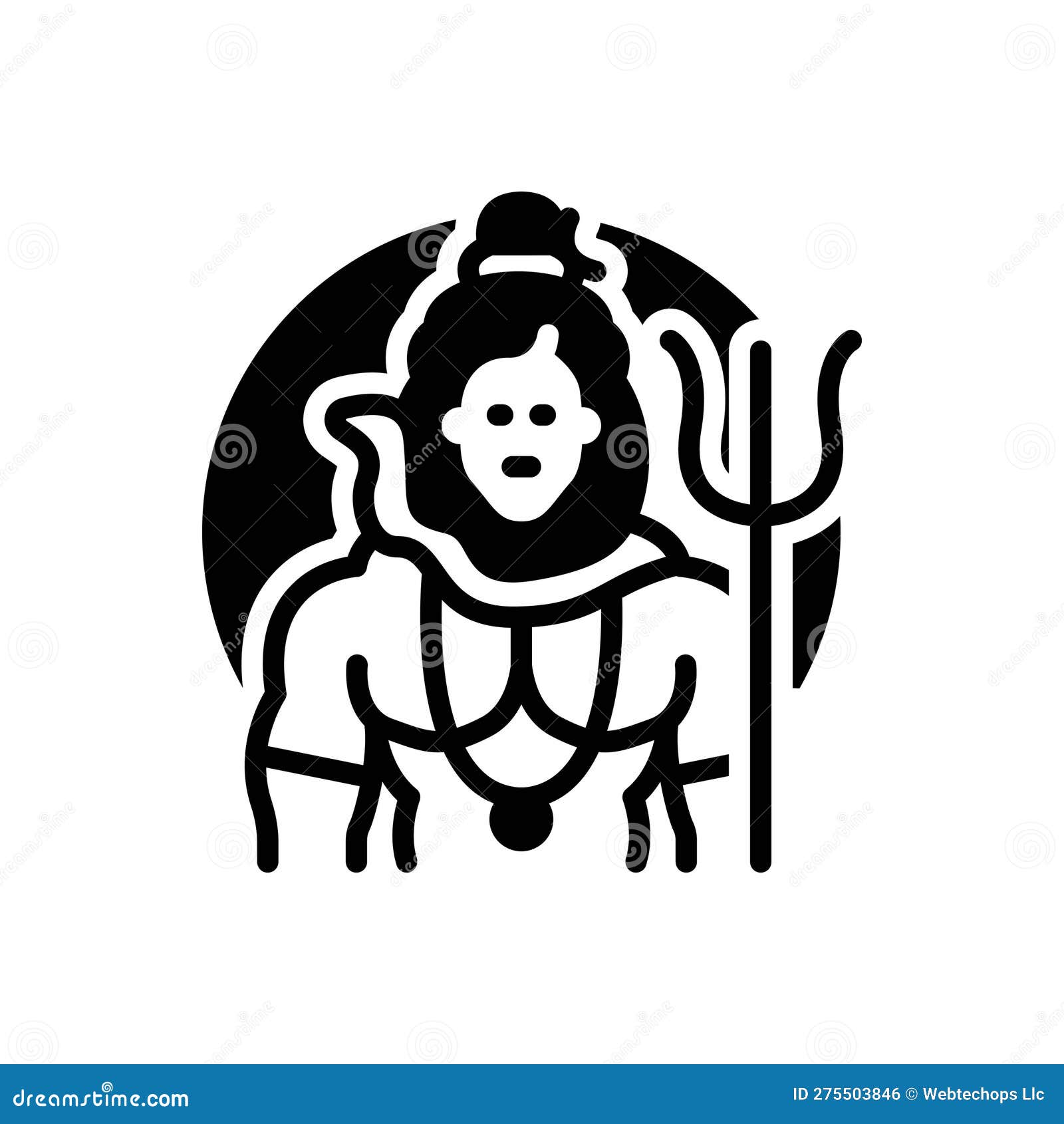 Black Solid Icon for God, Deity and Homage Stock Vector - Illustration ...