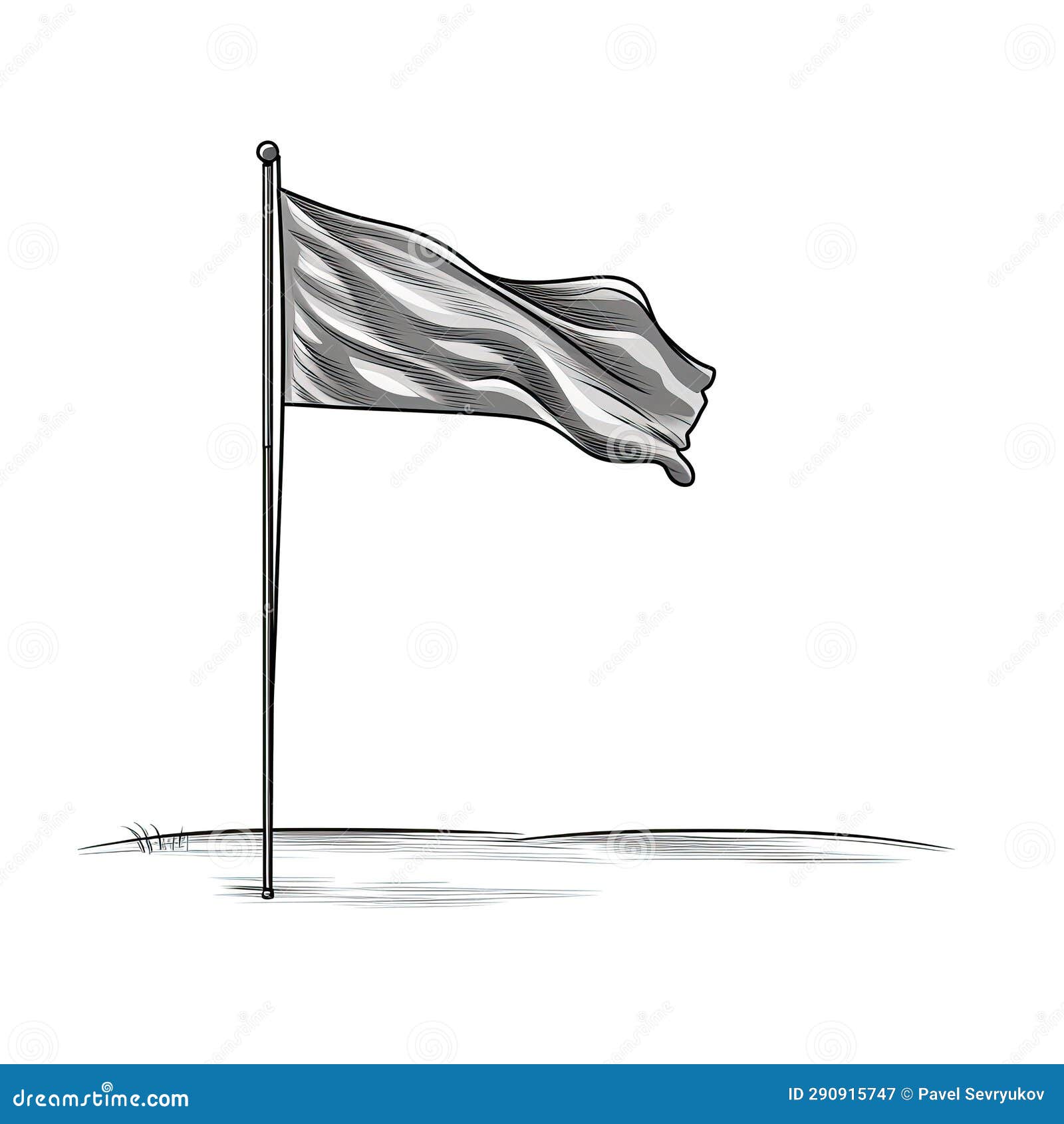 Icon Golf Flag Ai Generated Stock Illustration Illustration Of
