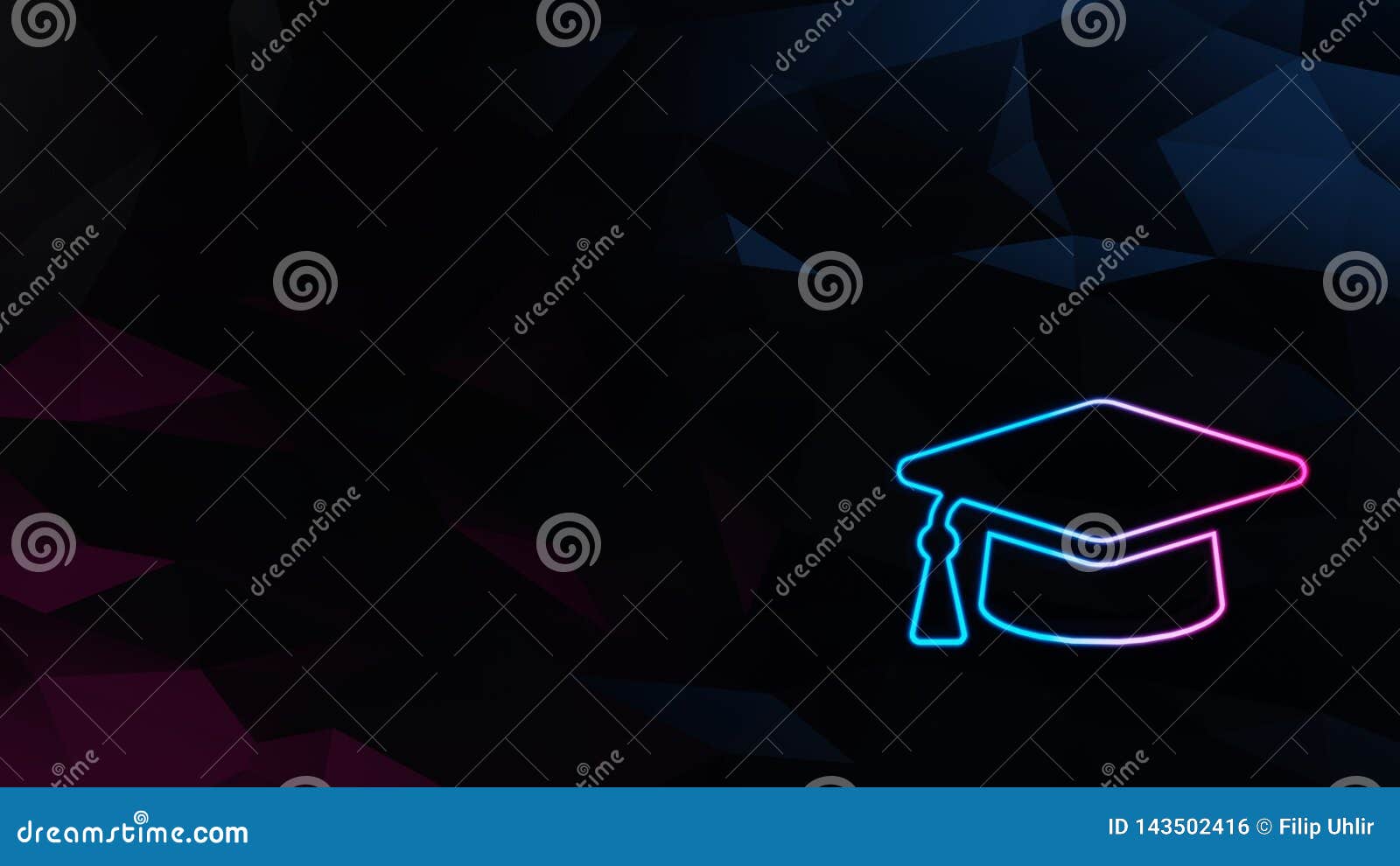 Icon of graduation hat stock illustration. Illustration of form - 143502416