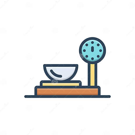 Color Illustration Icon for Grams, Weight and Scale Stock Vector ...