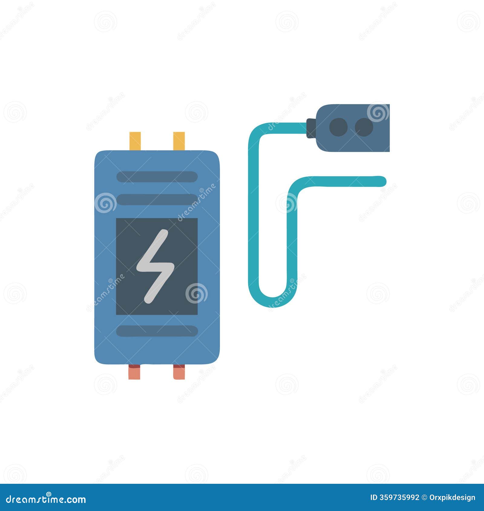 Icon of Graphene Battery Charger for Efficiency Stock Illustration ...