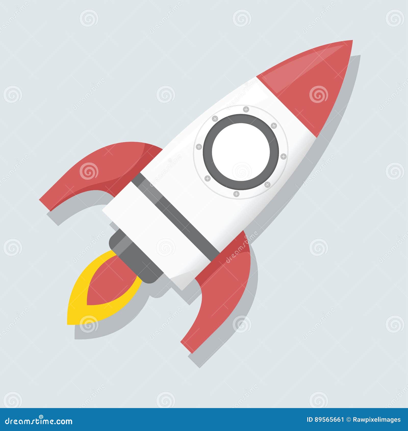 Icon Graphic Rocket Launch Vector Illustration Concept Stock Vector ...